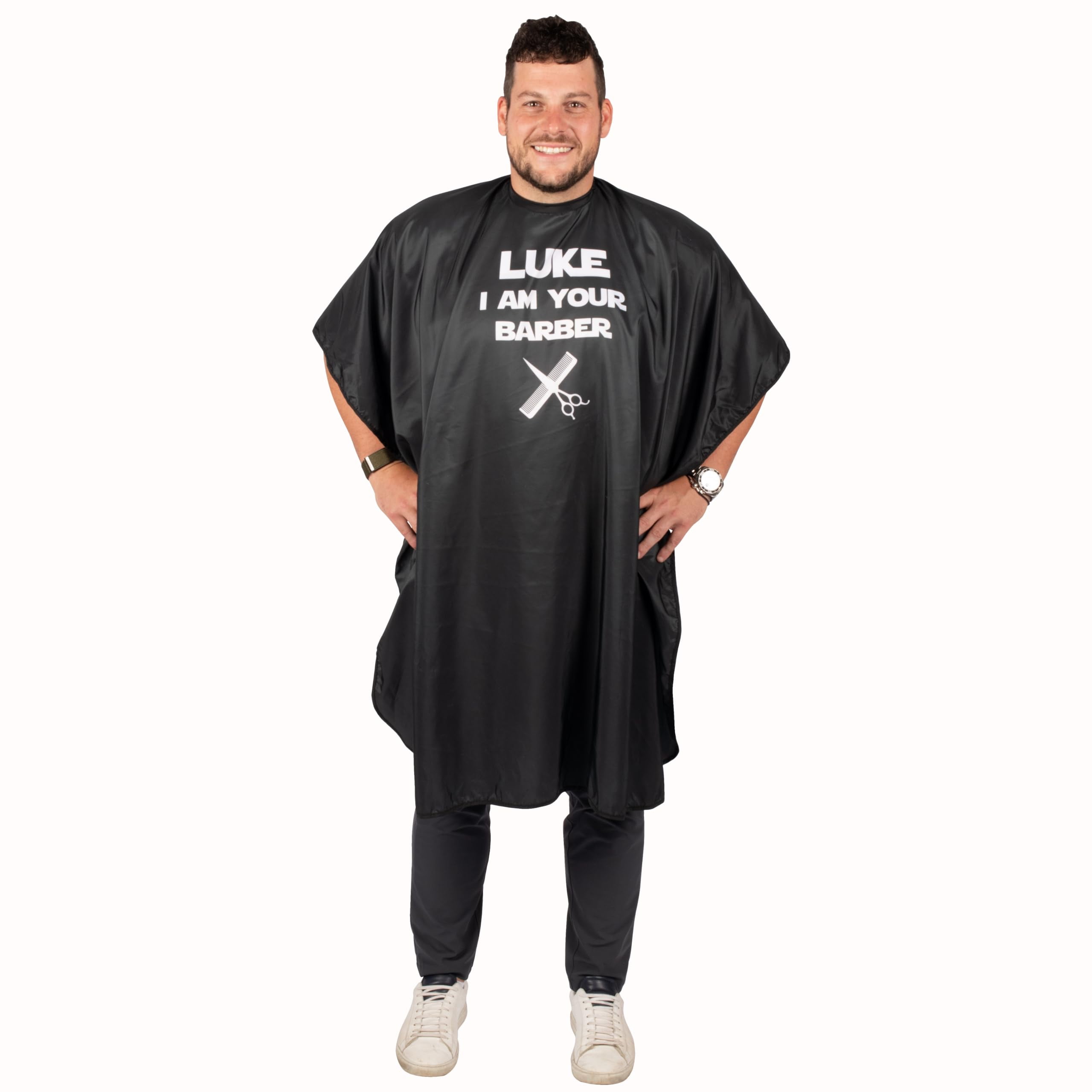 FRAMAR Hair Salon Cape - Hair Cape with Snap Closure, Barber Cape ...