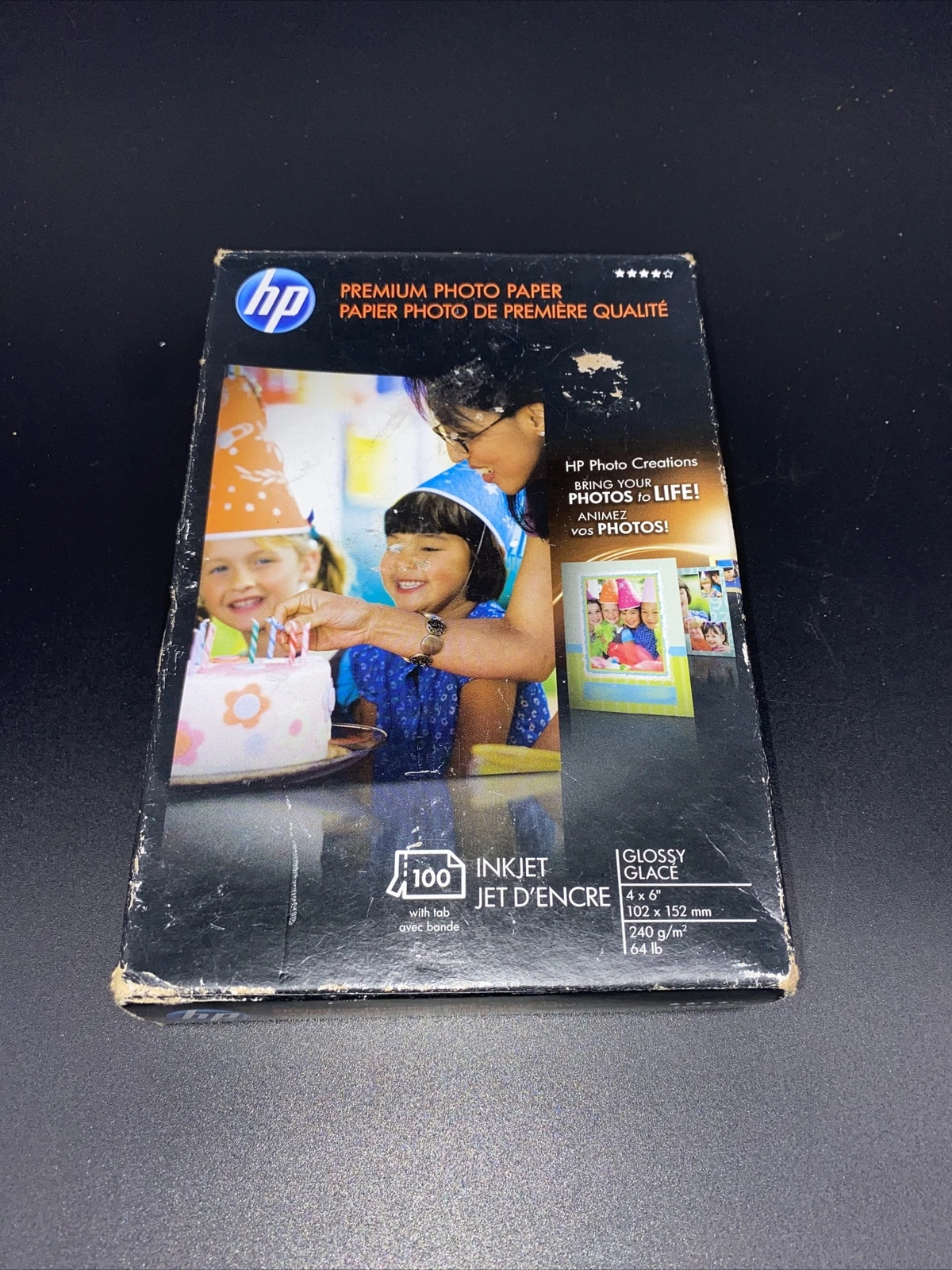 FRAME- Hp Premium Photo Paper For Inkjet Printer 4X6 100 Sheets Glossy ...