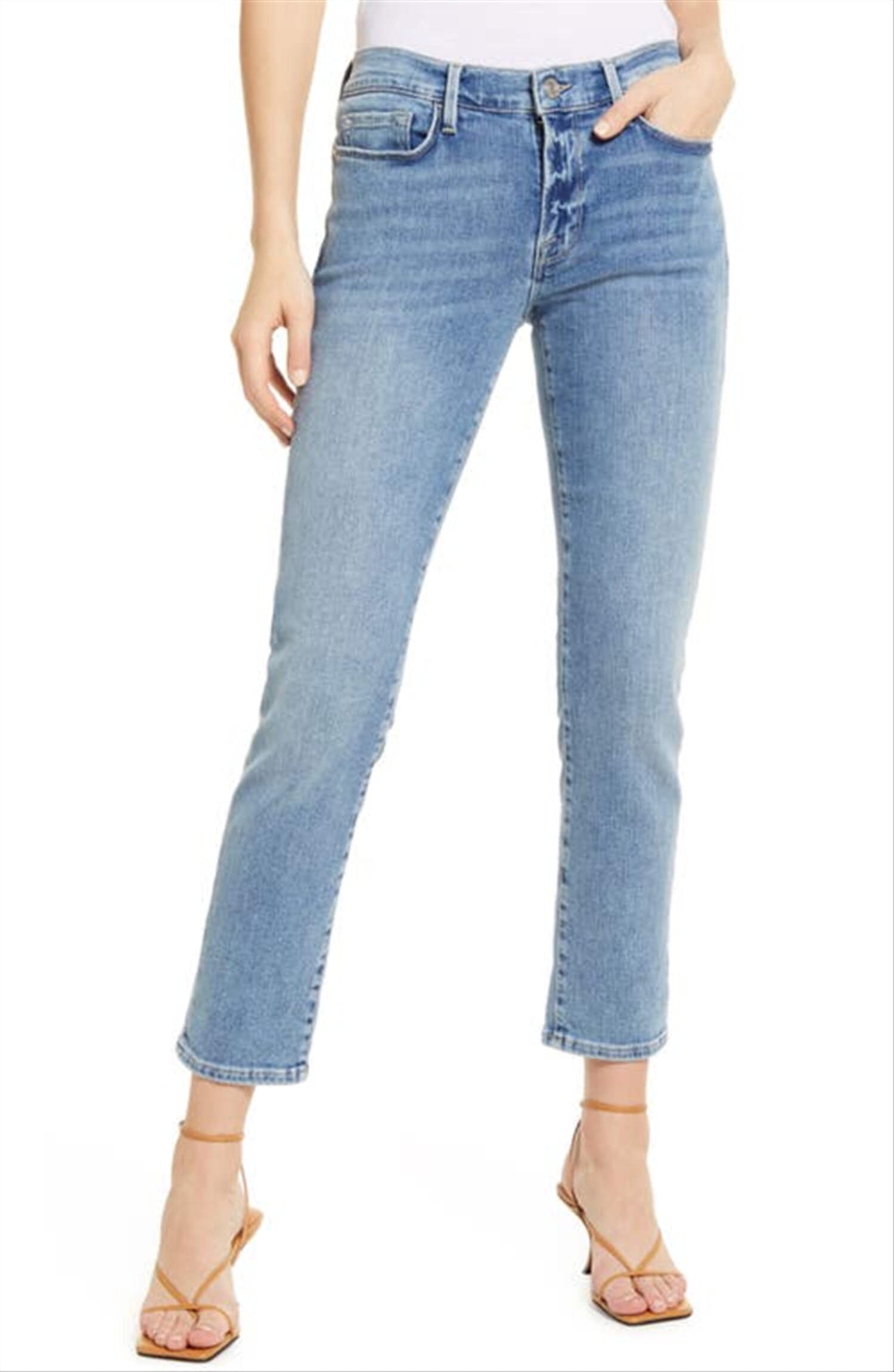 FRAME Le Garcon Ankle Slim Boyfriend Jeans in Jadite Size 30 - Walmart.com