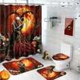 Framics Halloween Skull Shower Curtain Sets With Rugs 16 Pc Horror