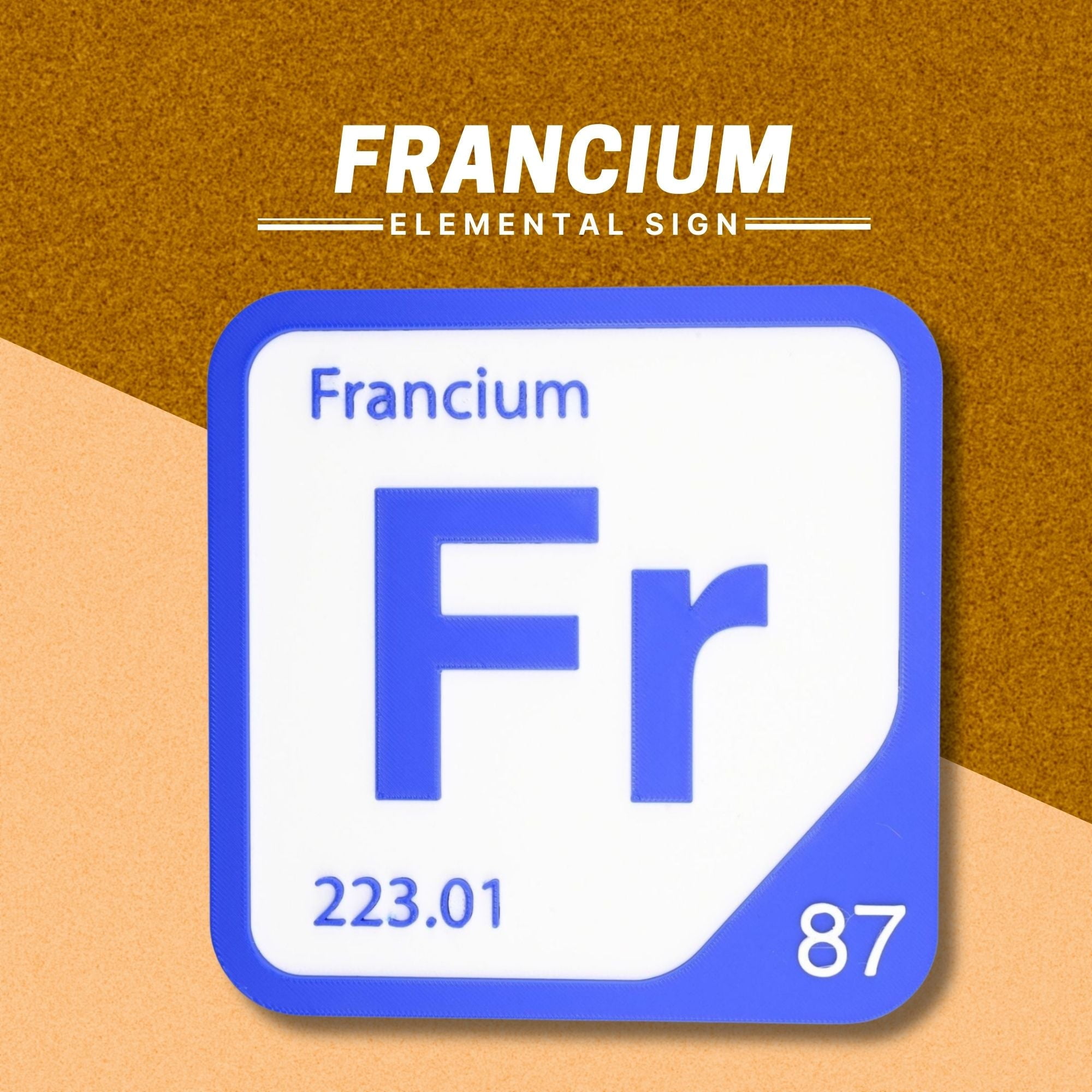 FRANCIUM Periodic Table Tile – Educational Wall Art for Science Lovers ...