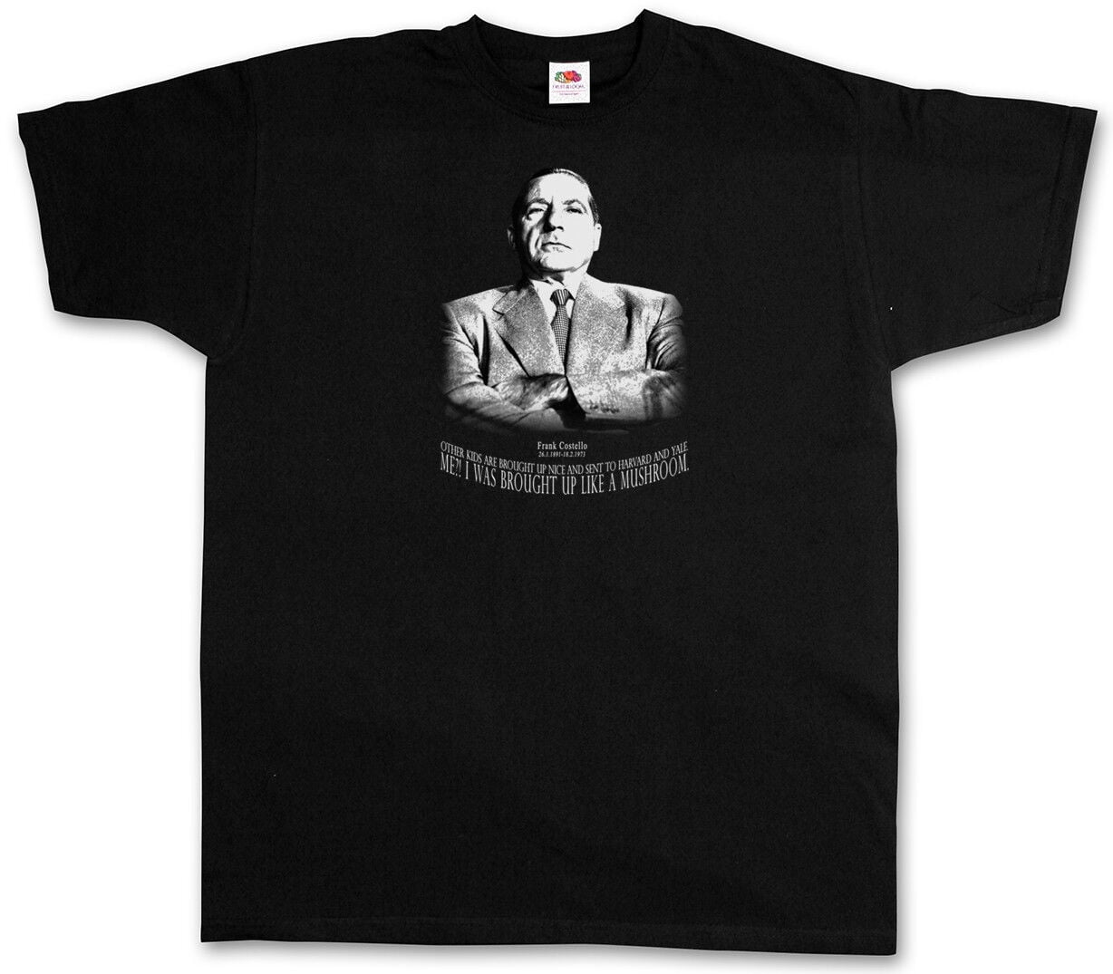 FRANK COSTELLO PORTRAIT T-SHIRT - Mafia Mob Capone New York Al Gangster ...