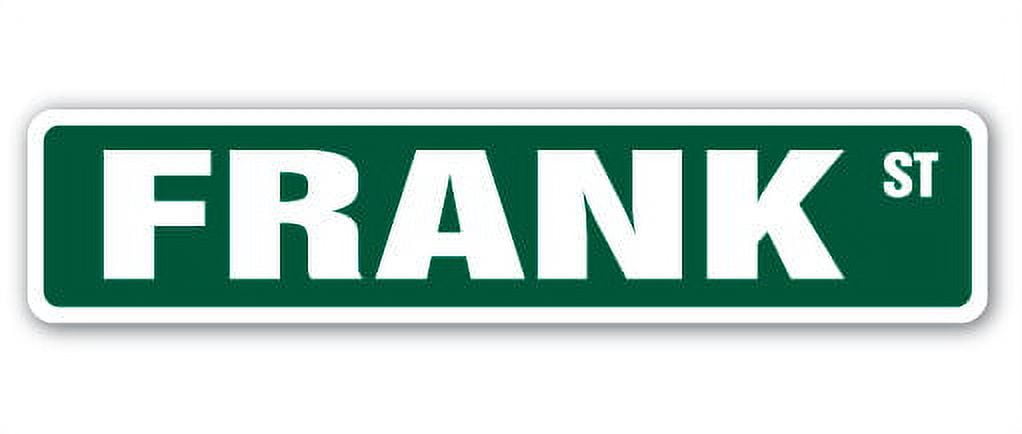 FRANK Street Sign Childrens Name Room Sign | Indoor/Outdoor | 36" Wide ...