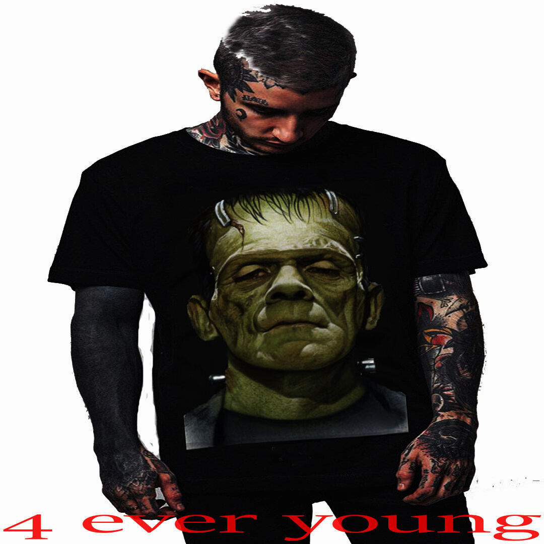 FRANKENSTEIN SCARY MOVIE PUNK ROCK T SHIRTS MEN'S SIZES - Walmart.com