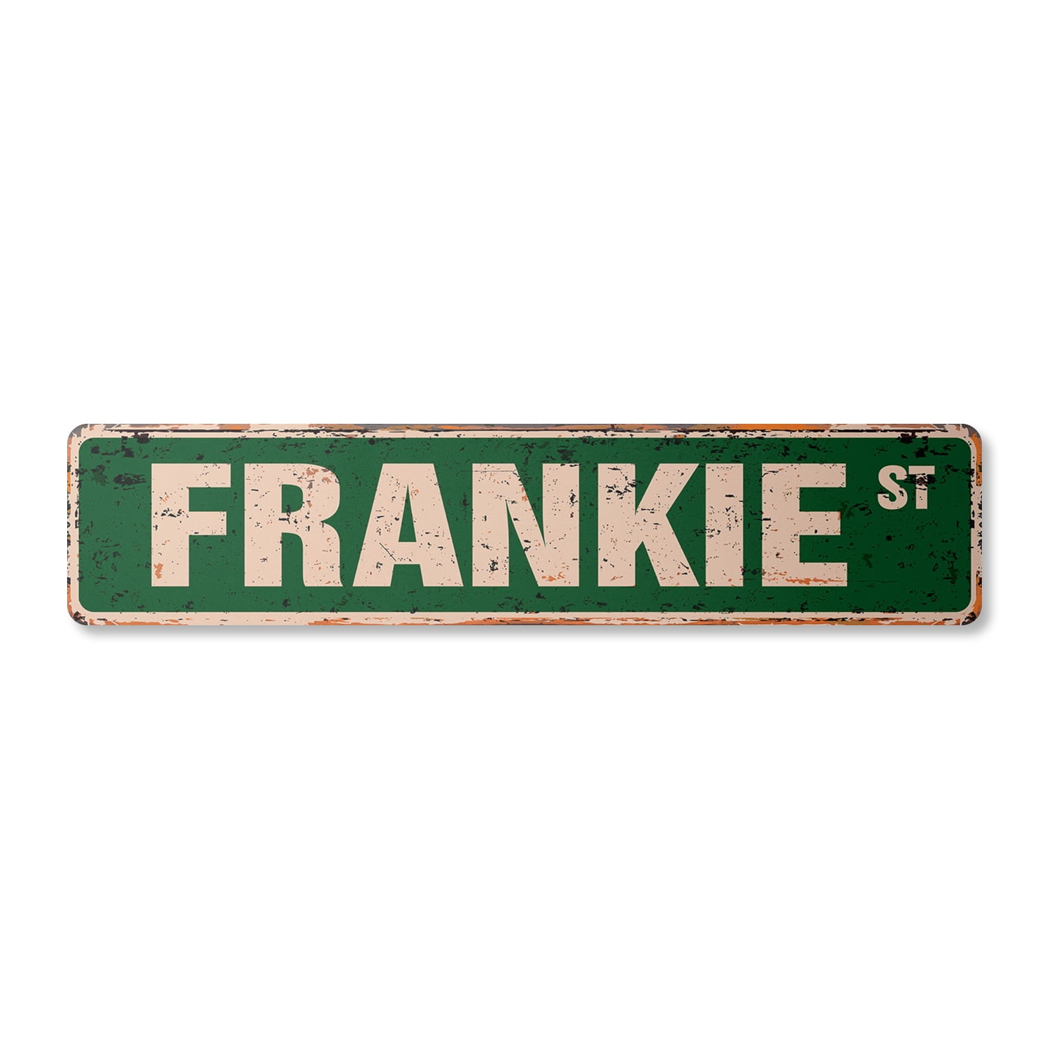FRANKIE Vintage Plastic Street Sign Childrens Name Room Sign | Indoor ...