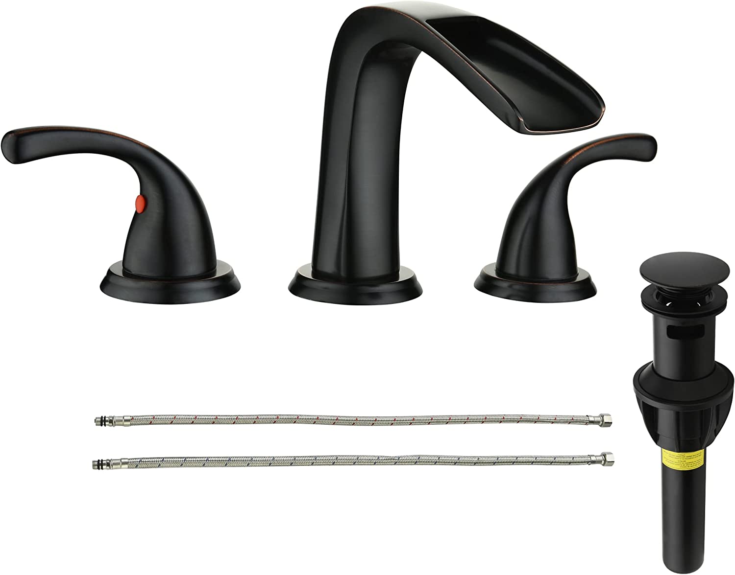 Delta Ara Two Handle Widespread Channel Bathroom Faucet, Stainless ...