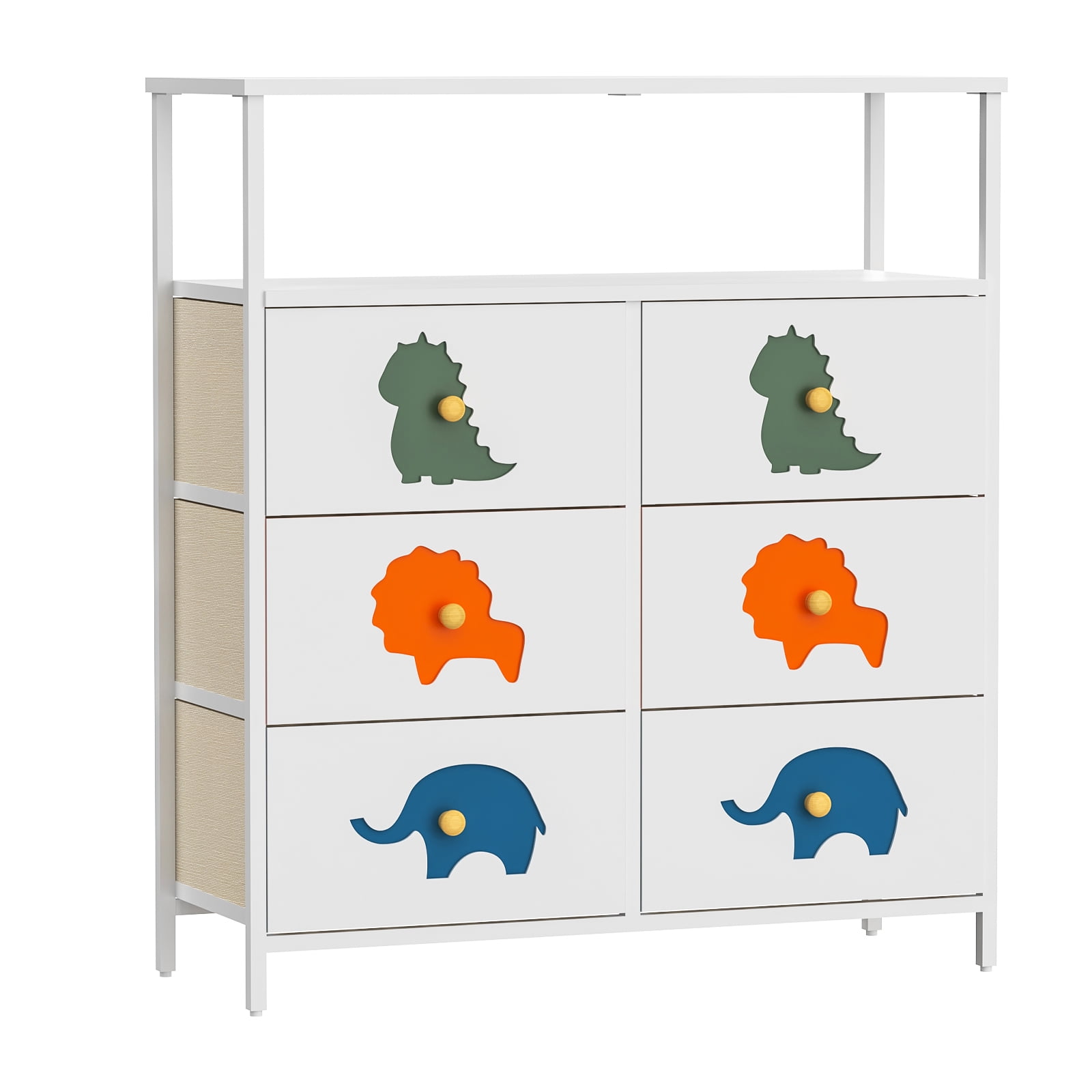 FRAPOW Wood Toddler Nursery Dresser for Kids, Children's Bedroom ...