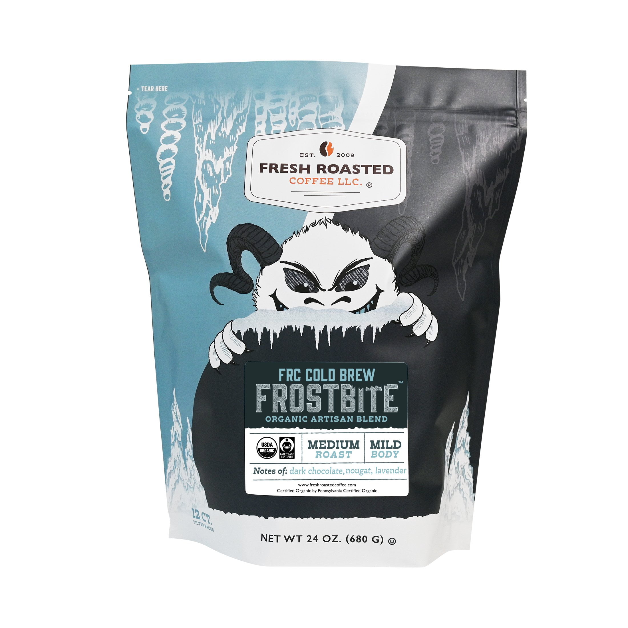 FRC Frostbite Original Organic Cold Brew Filter Packs, Twelve 2 oz Sachets - Walmart.com