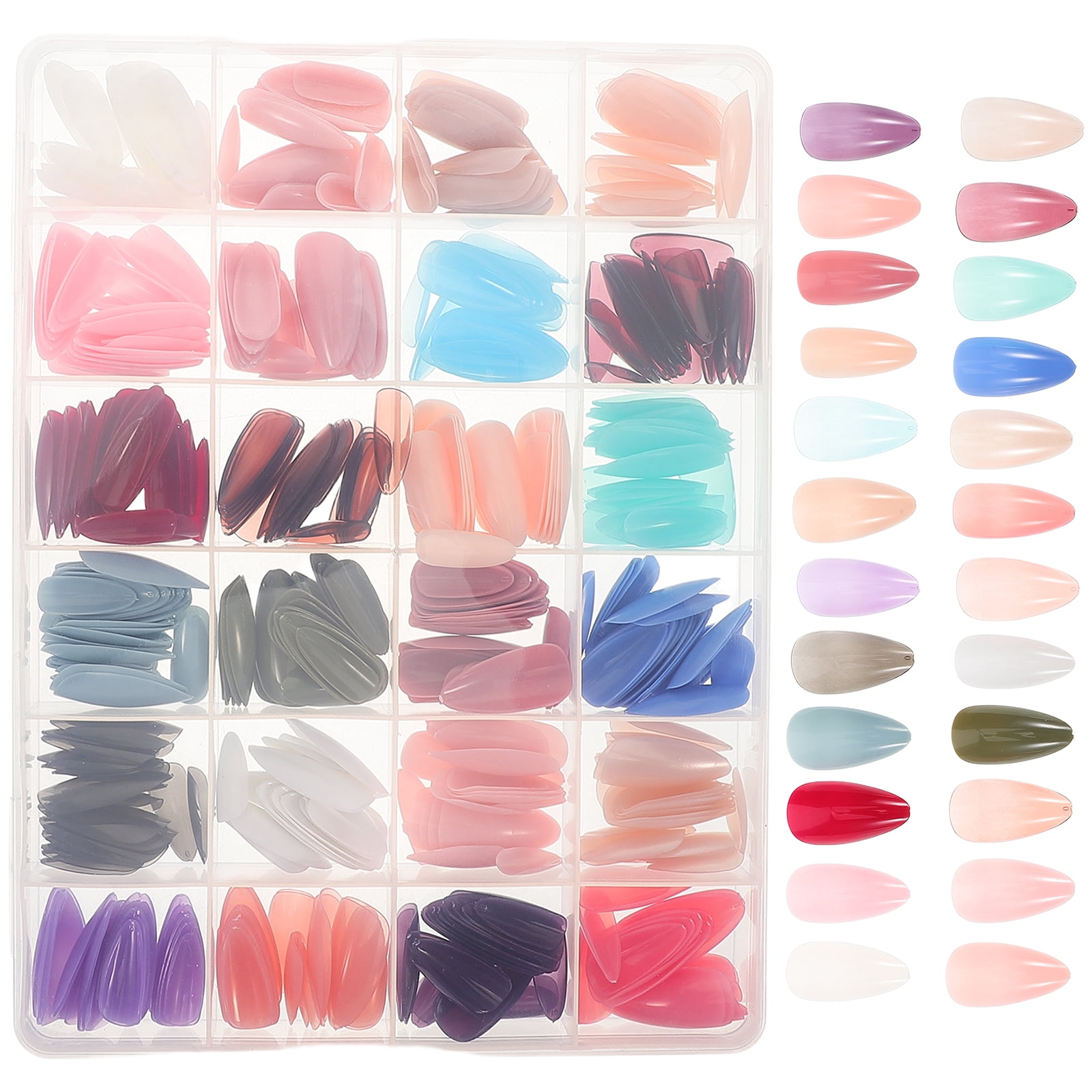 FRCOLOR 1 Box Press On Nail Press On Nails Bulk Nail Tips Full Cover ...