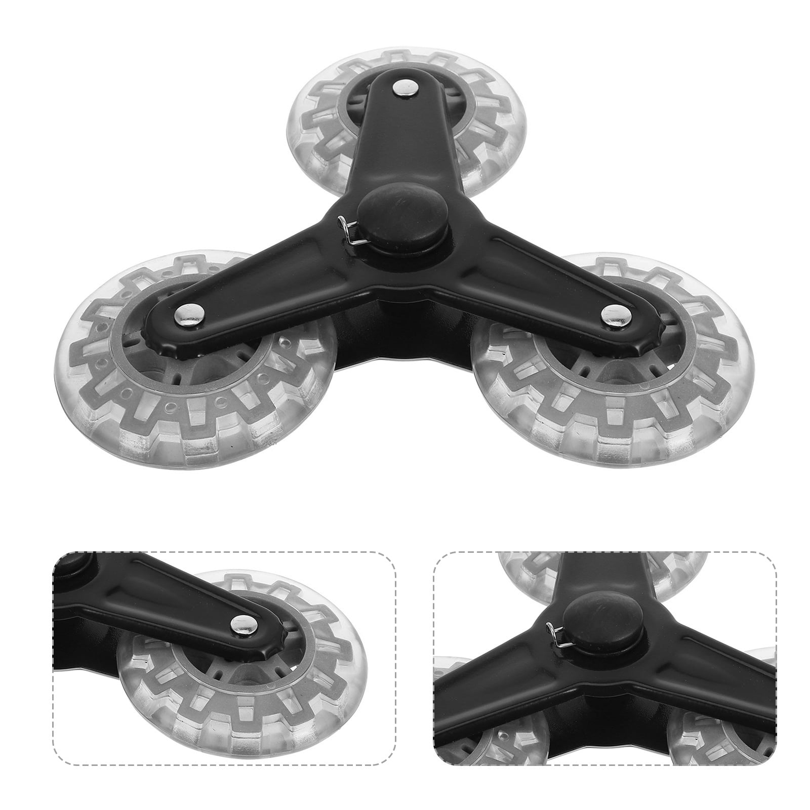 FRCOLOR 1 Pair Portable Utility Dolly Wheels Replacement Stair Climbing ...