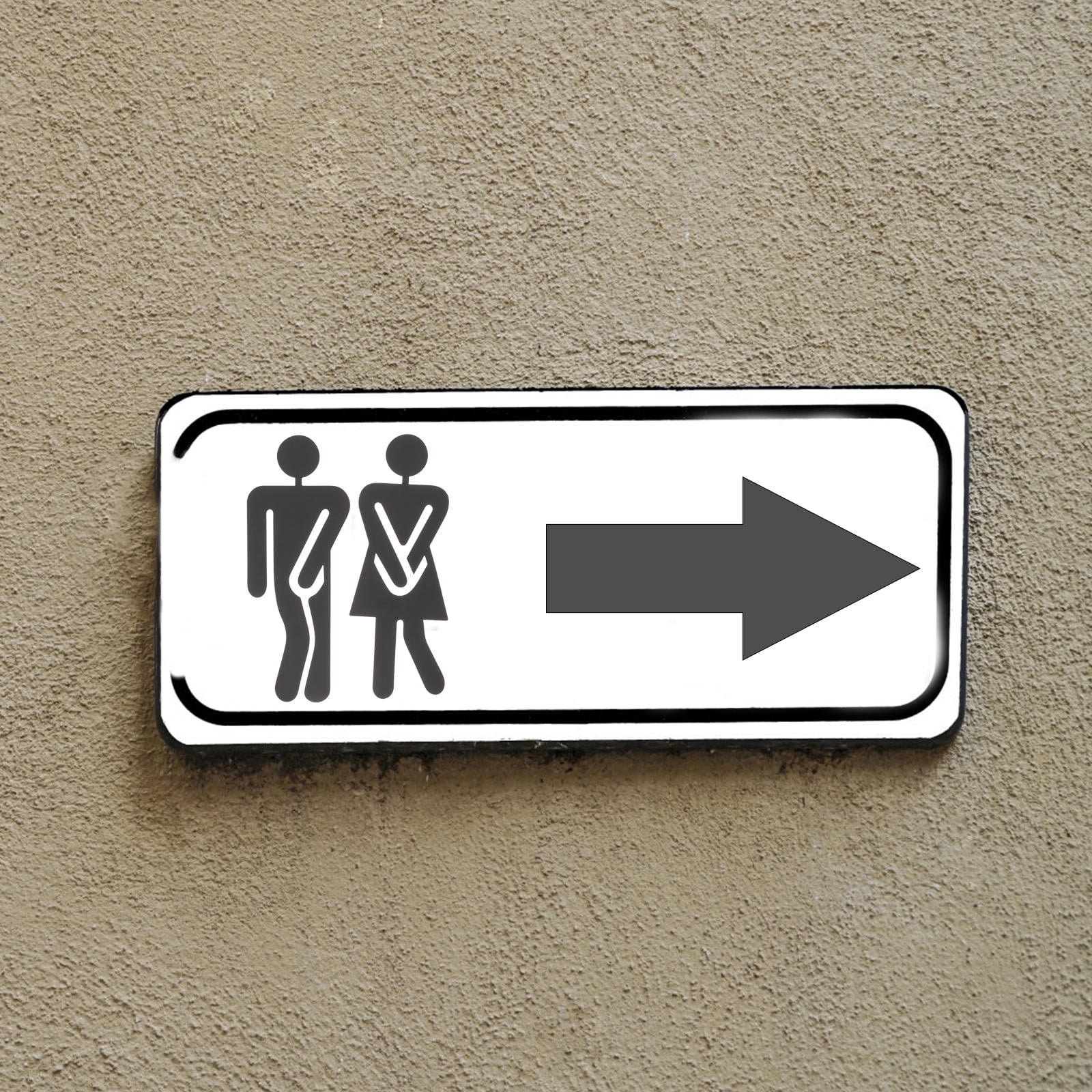 FRCOLOR 1 Pair Toilet Signs Toilet Identification Plates Restroom ...