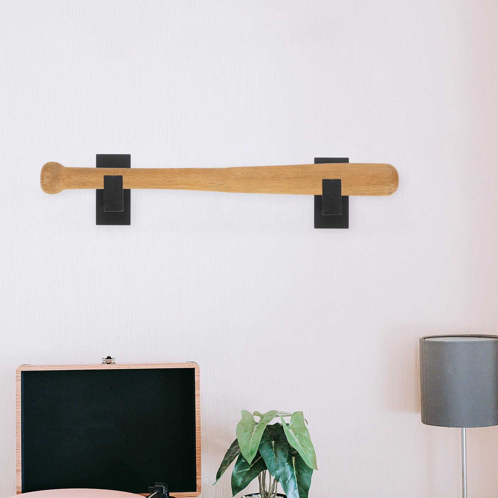 FRCOLOR 1 Pair of Bat Holder Wall-Mount Wooden Bat Holders Wall-mounted ...