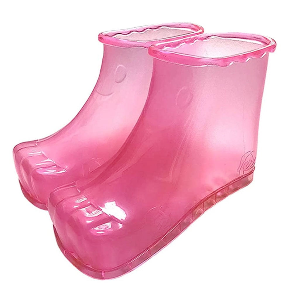 KAKOWELY Foot Bath Spa Massager Shoes Rosy PVC 1 Pair For Family ...