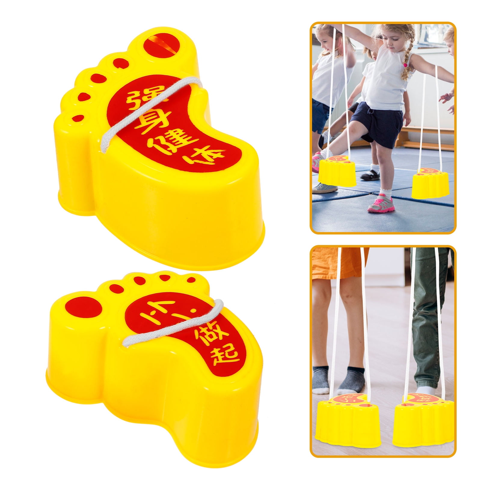 FRCOLOR 1 Pair of Stepper Toy Parent-Child Stilts Walking Stilts Toy ...