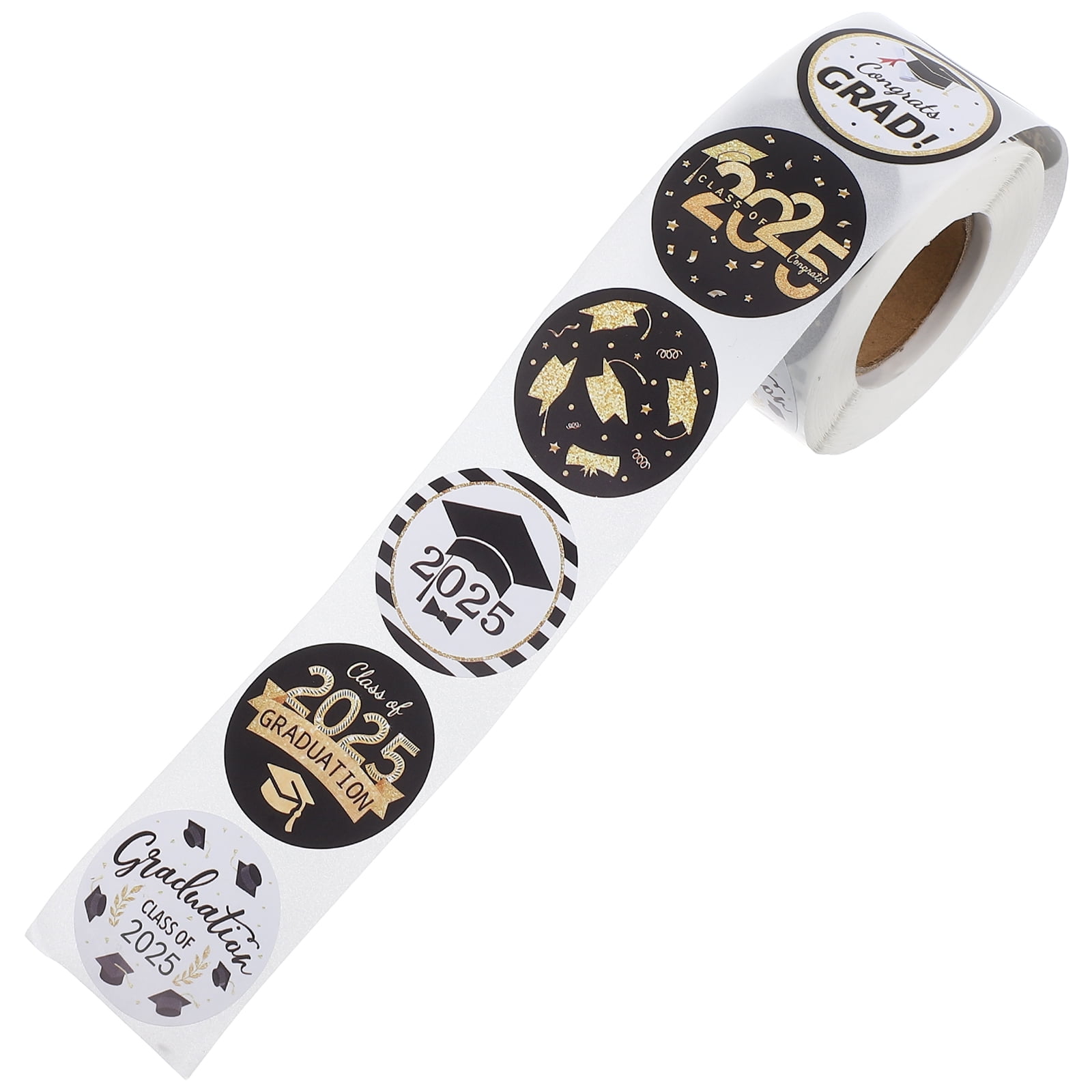 FRCOLOR 1 Roll Class Of 2025 Graduation Stickers Self-Adhesive ...