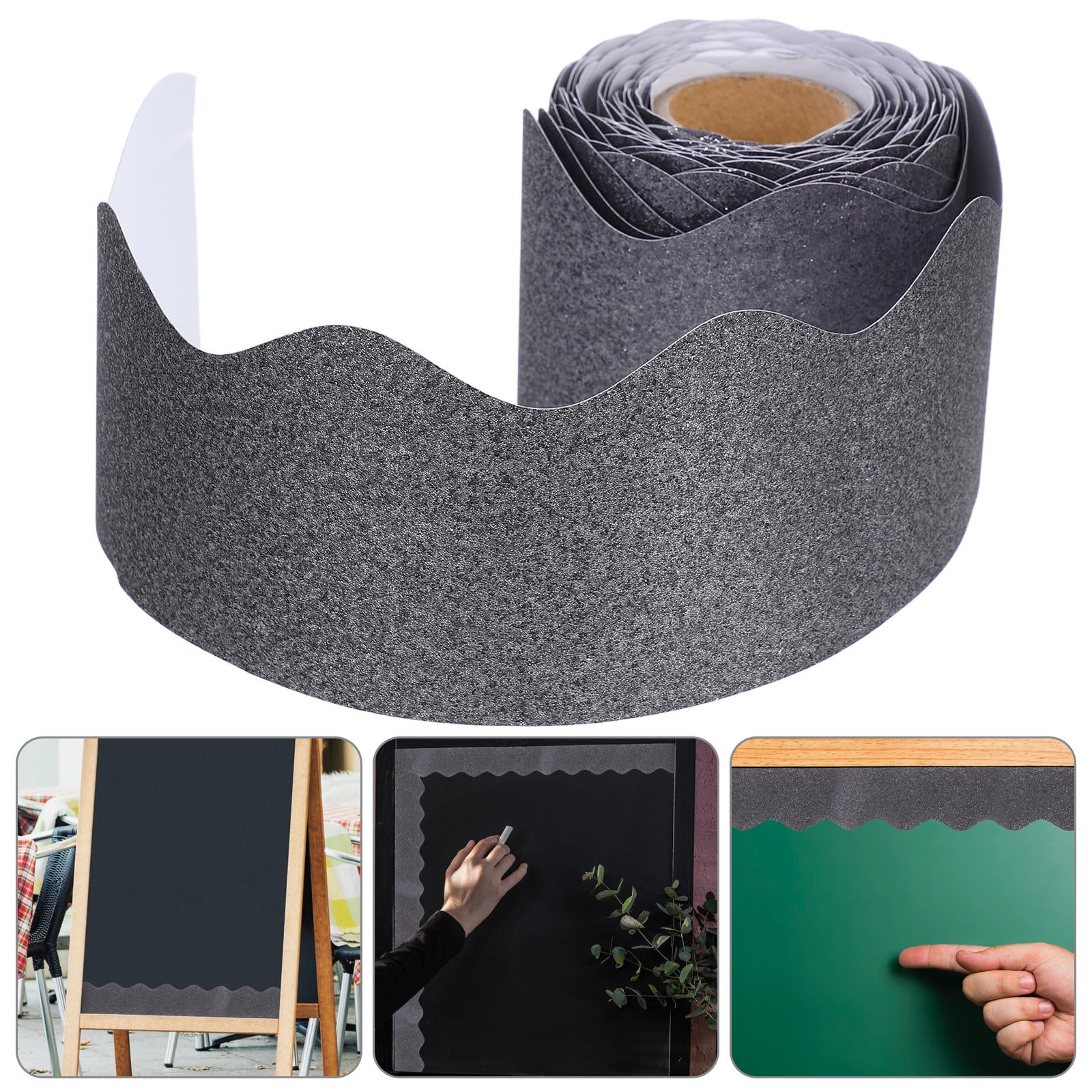 FRCOLOR 1 Roll Non-Adhesive Glitter Classroom Blackboard Border Decal ...