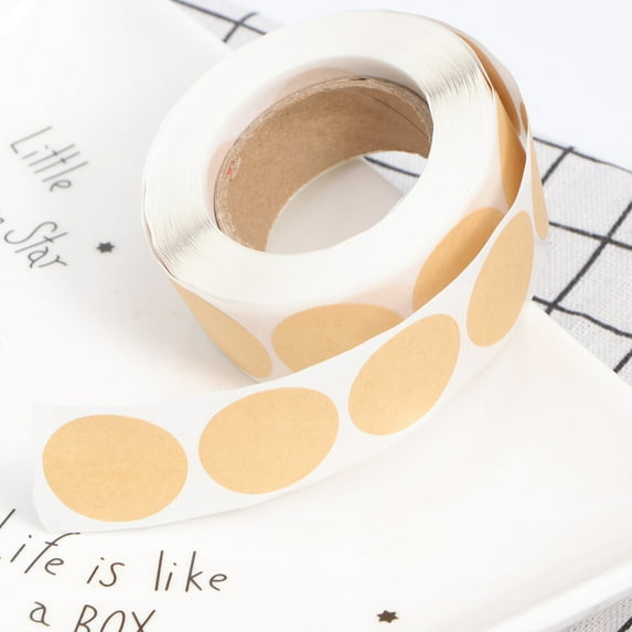 FRCOLOR 1 Roll Round Shape Sticker Self-adhesive DIY Sticker Gift ...