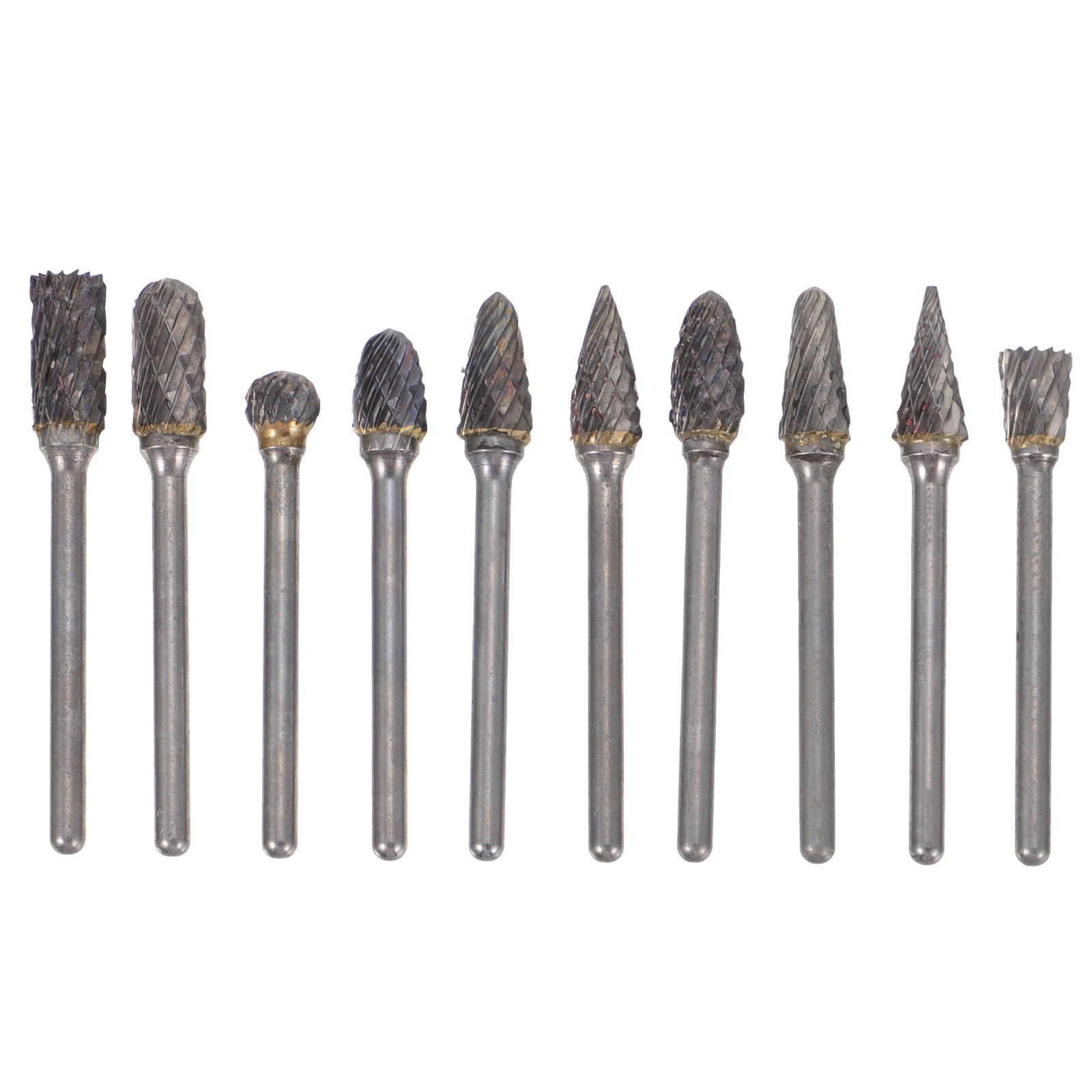 FRCOLOR 1 Set 10pcs Grinding Head Rotary Files Steel Rotary Double ...
