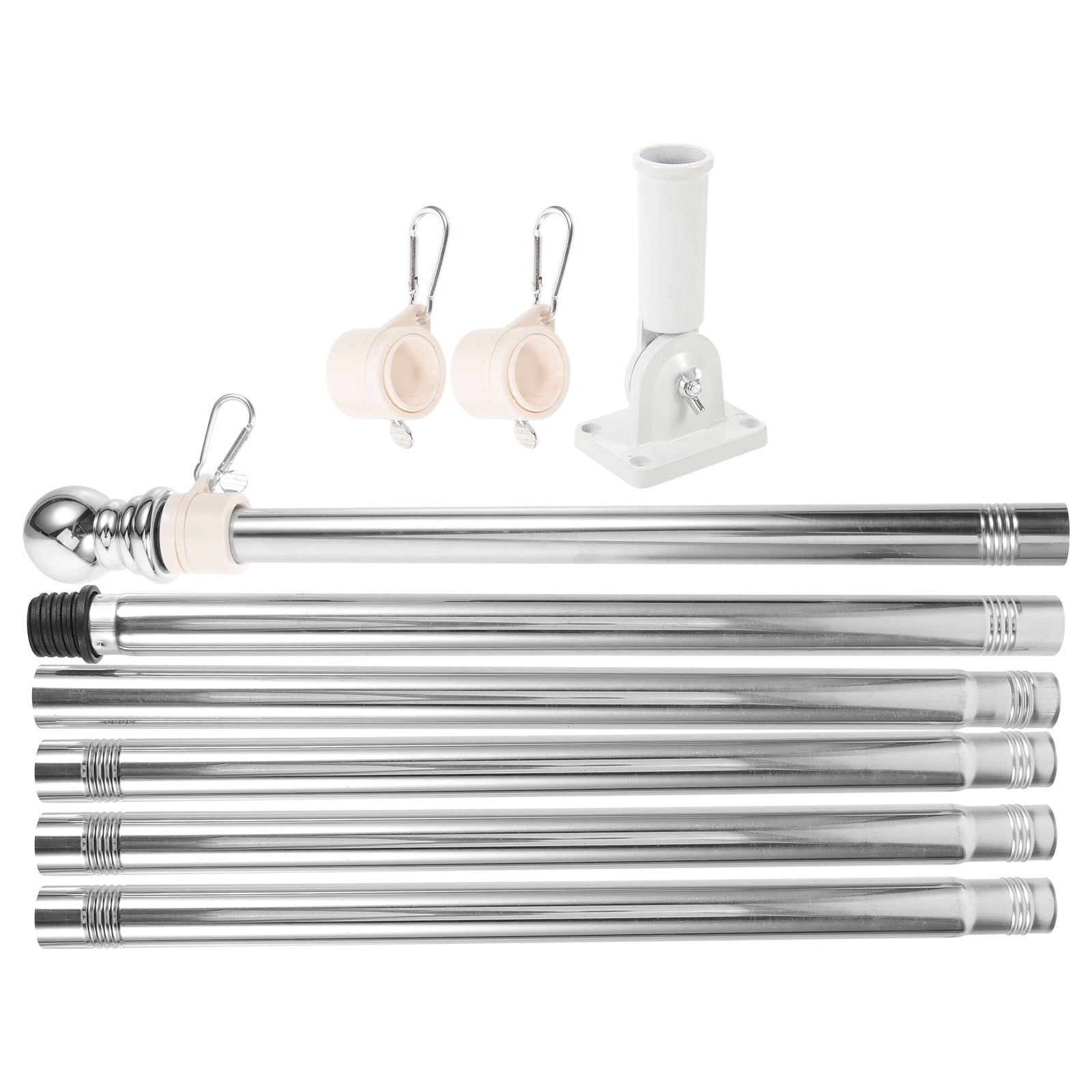 FRCOLOR 1 Set Adjustable Flag Pole Outdoor Flag Pole Mounting Bracket ...