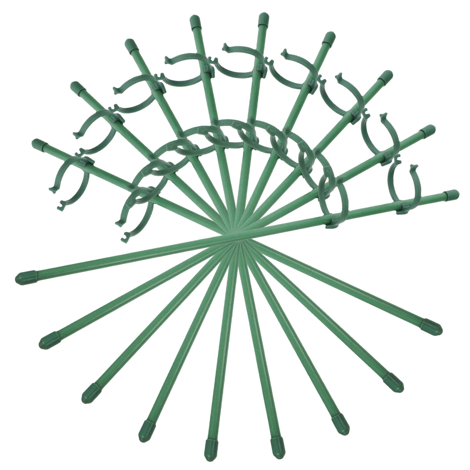 FRCOLOR 1 Set Adjustable Orchid Stakes with Clips Plastic Plant Support ...