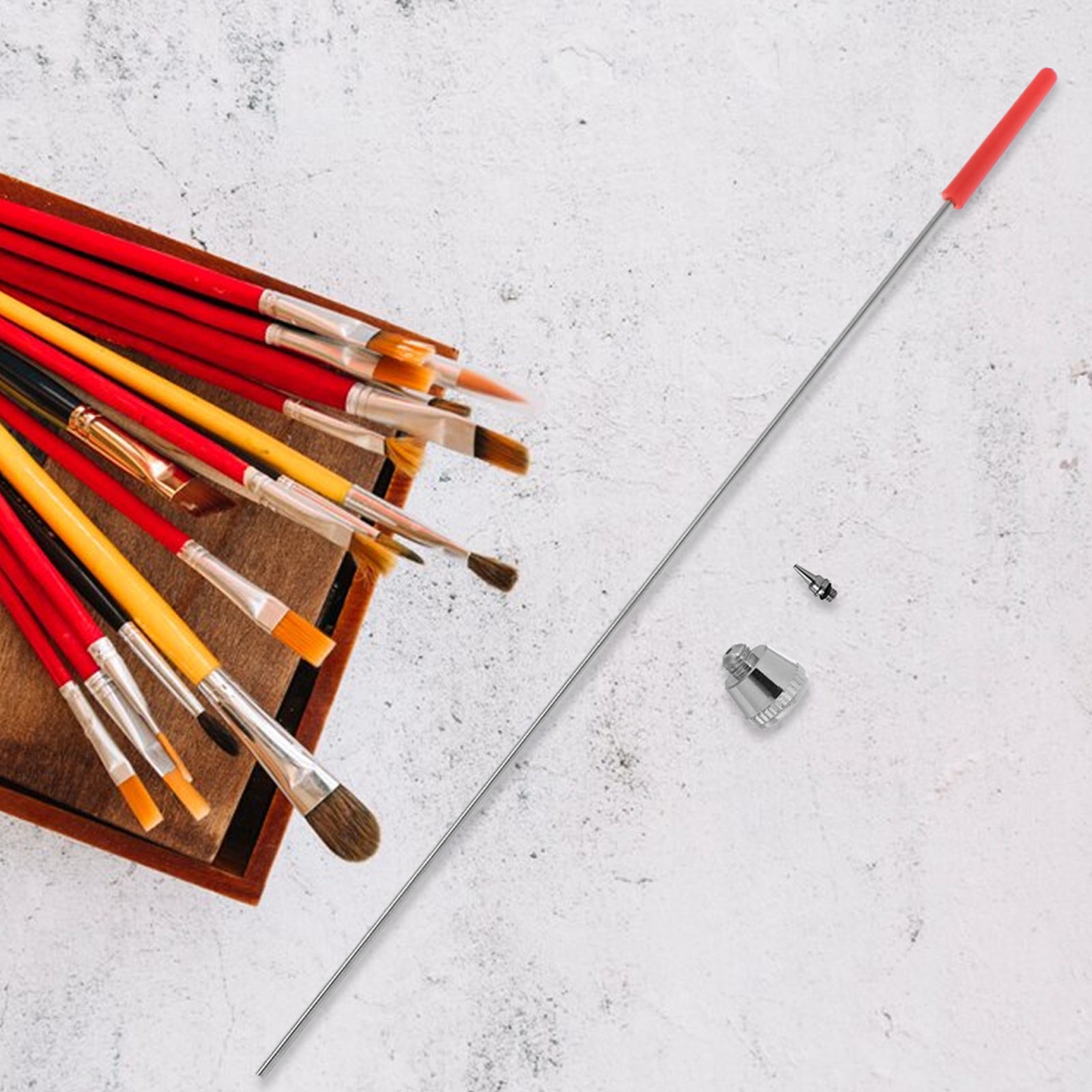 FRCOLOR 1 Set Airbrush Nozzles Needles Replacement Kit Adapter Set ...