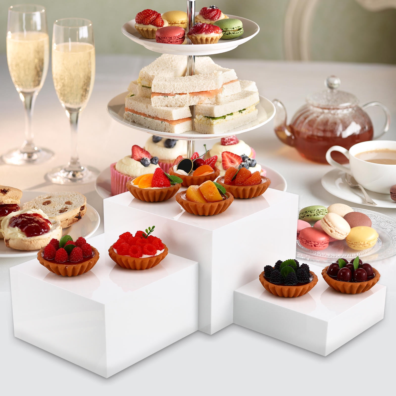 FRCOLOR 1 Set Buffet Risers Dessert Stands Cookie Risers Cupcake Stands ...