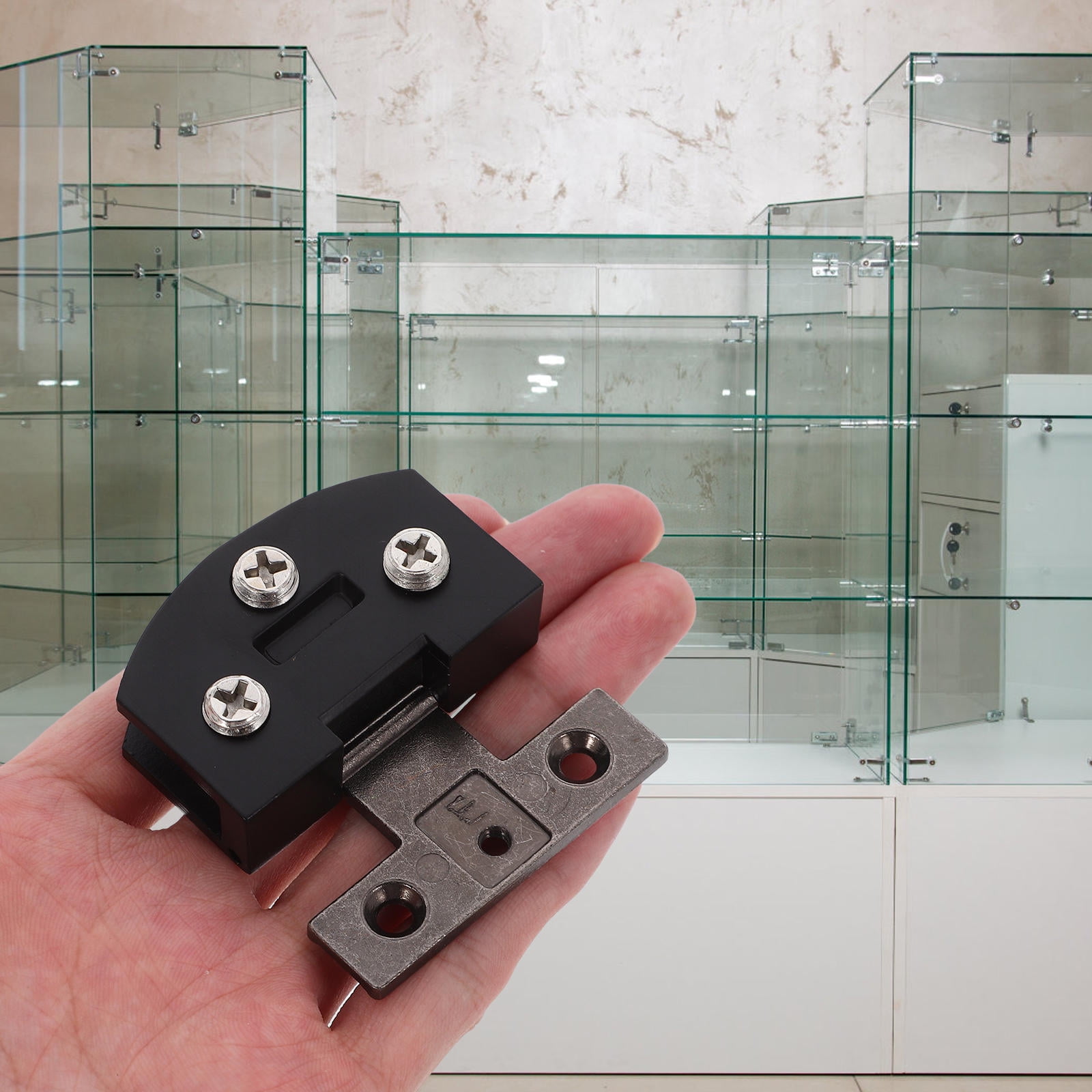 FRCOLOR 1 Set Cabinet Glass Door Hinges Heavy Duty Glass Hinge ...