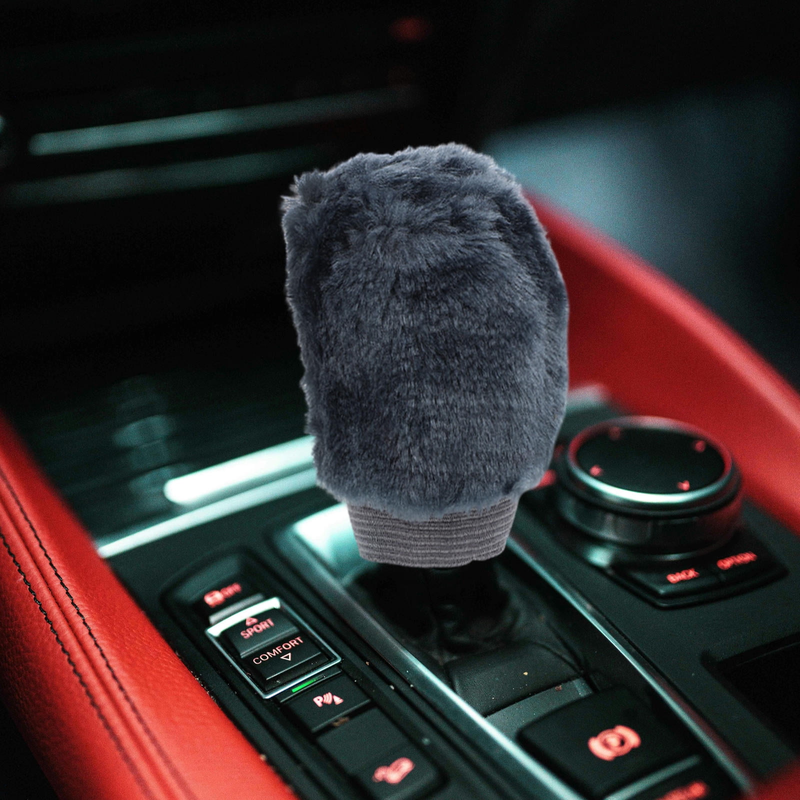 FRCOLOR 1 Set Car Hand Brake Cover And Gear Shift Knob Cover Car ...