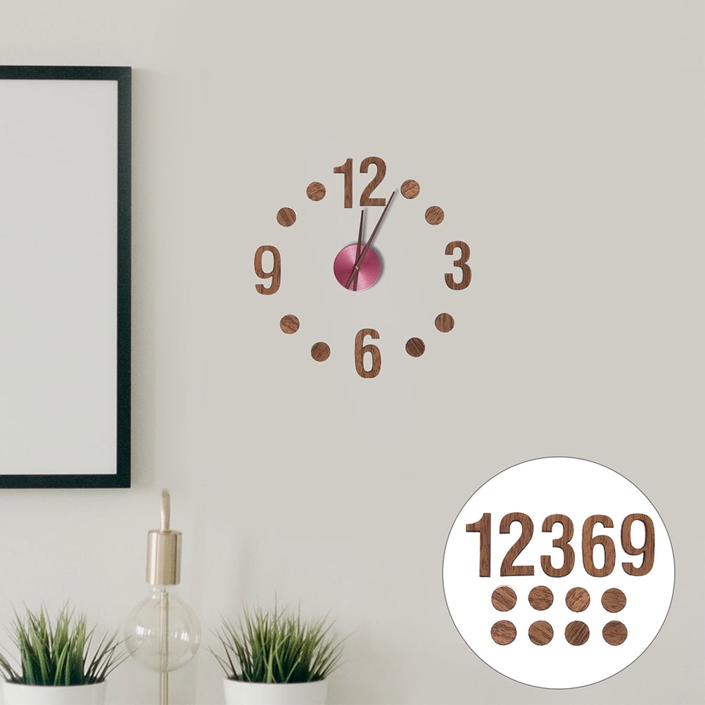 FRCOLOR 1 Set Clock Numerals Kit Number Clock Kits Wooden DIY Clock Kit ...