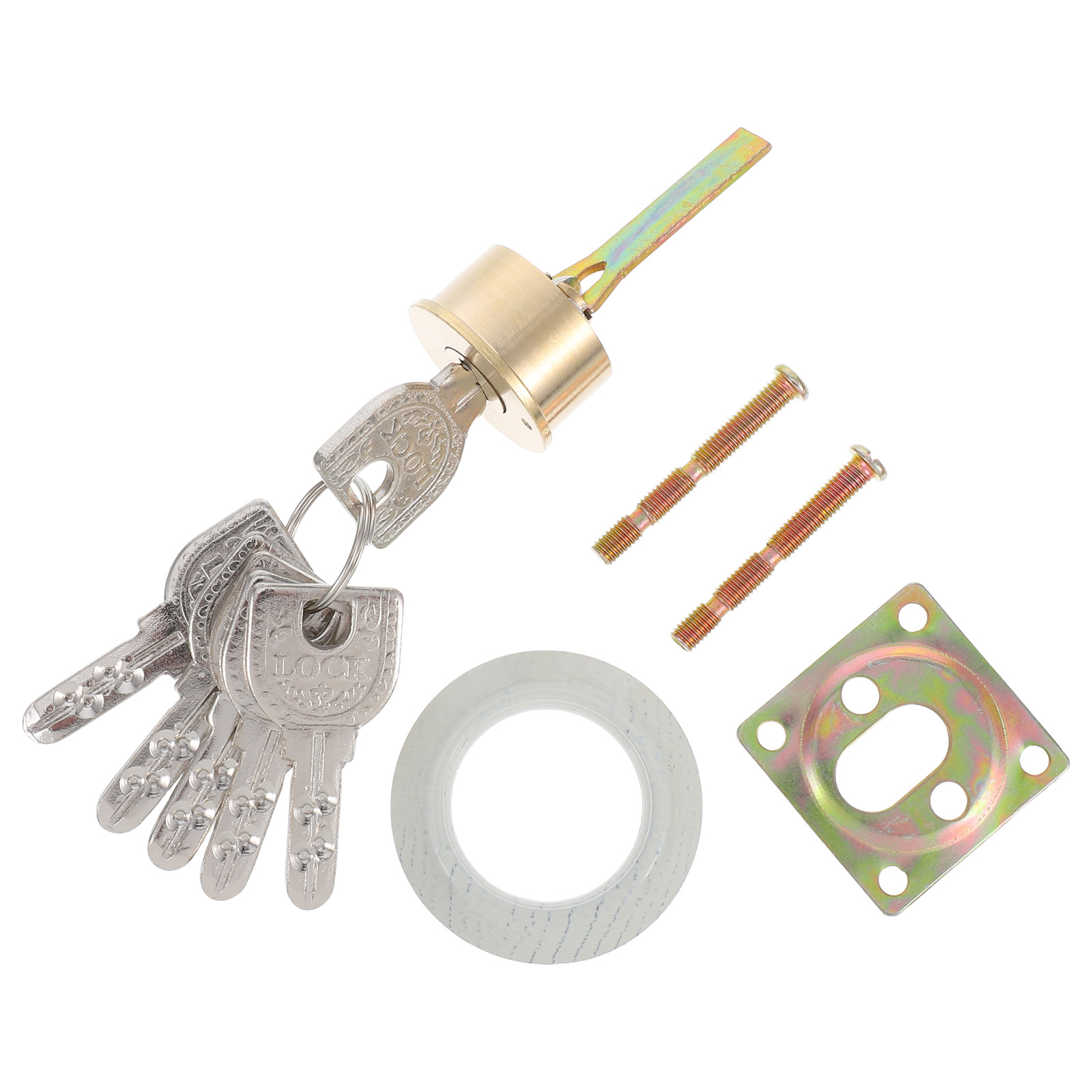 FRCOLOR 1 Set Copper Lock Core Universal Lock Cylinder Easy To Install ...