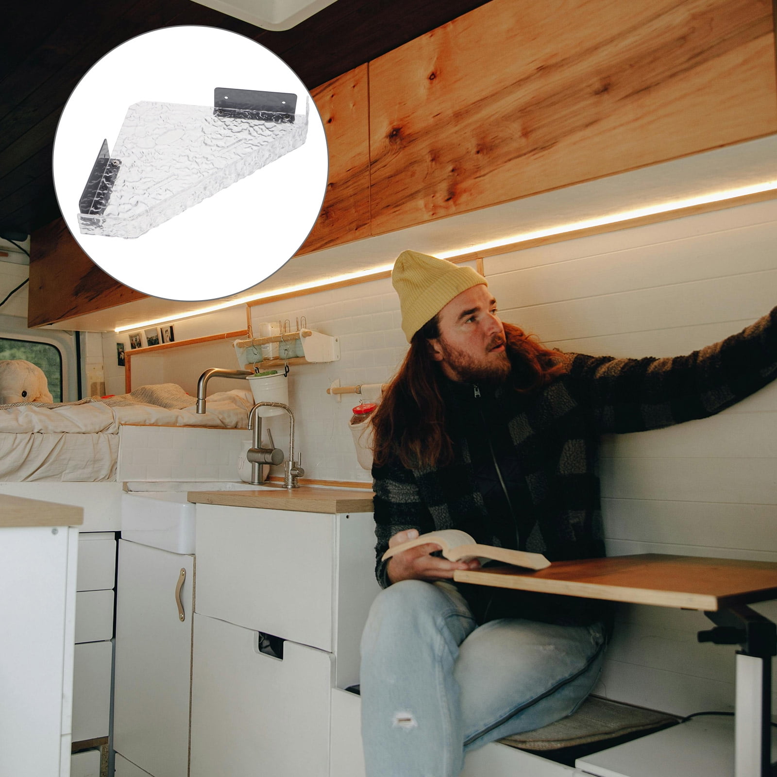 FRCOLOR 1 Set Of Corner Rack for Bathroom Tub Camper Storage Rack ...