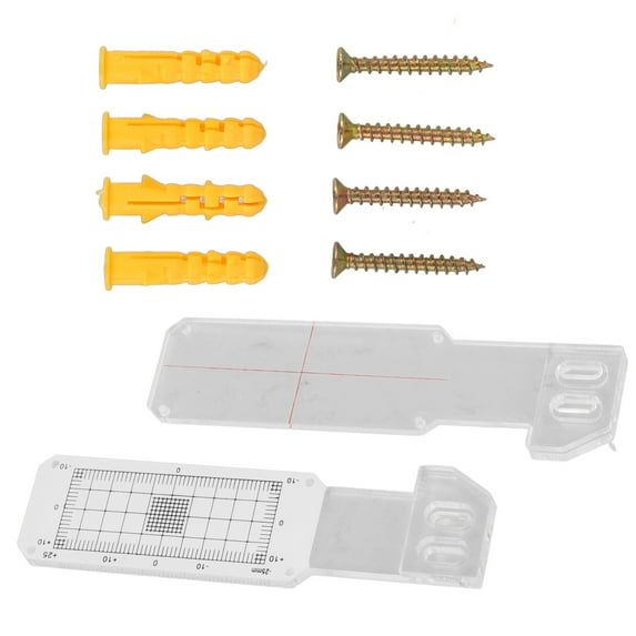 WORGEOUS Yellow Acrylic Crack Measuring Ruler for Architecture with ...