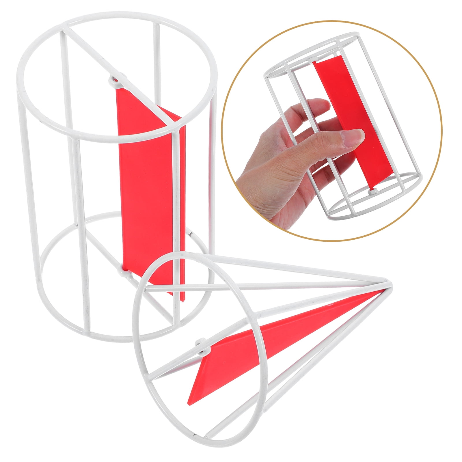 FRCOLOR 1 Set Cylinder Cone Geometric Solids Volume Demonstrator Metal ...
