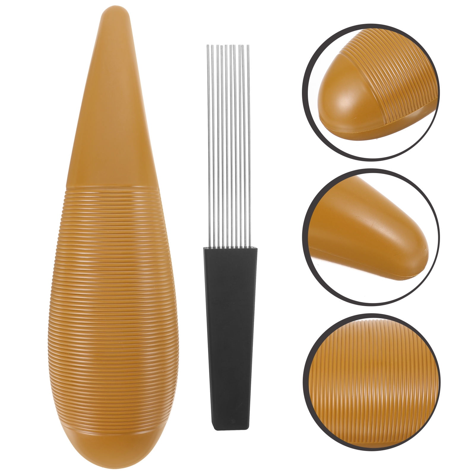 FRCOLOR 1 Set Cylinder Guiro Instrument Musical Guiro Percussion ...