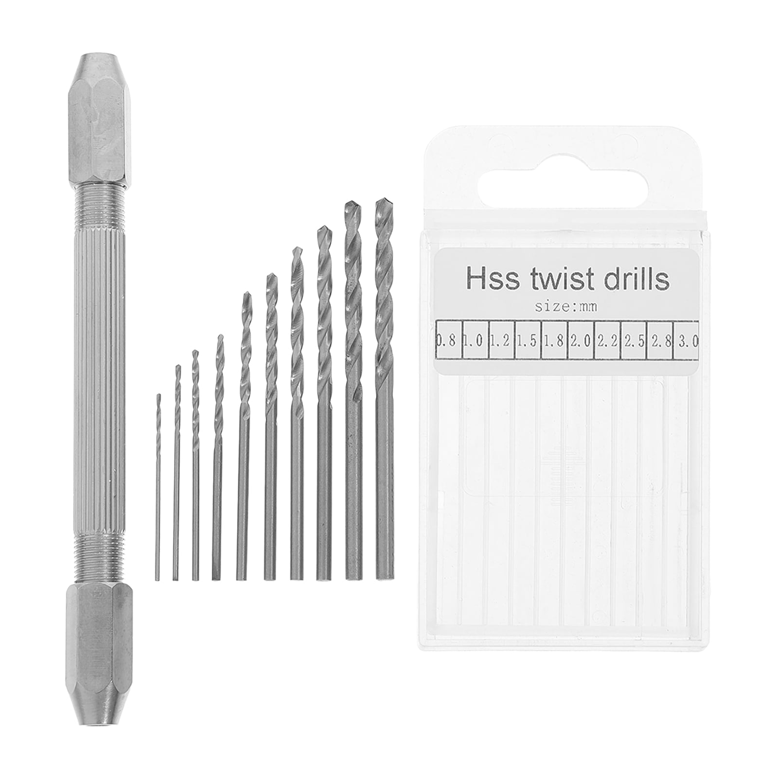 FRCOLOR 1 Set Double-Ended Watch Drill Bit Set Hexagonal Watch Repair ...