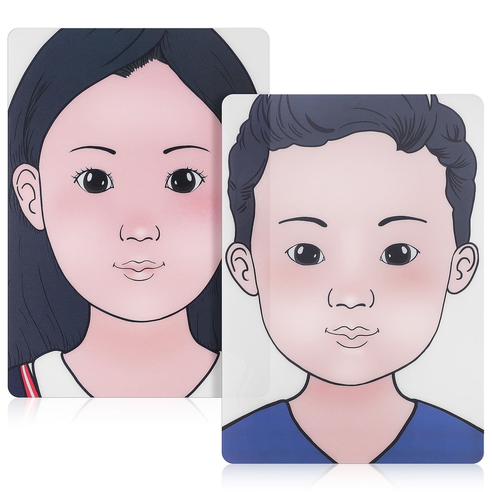 FRCOLOR 1 Set Face Paint Practice Face Reusable Face Paint Practice ...