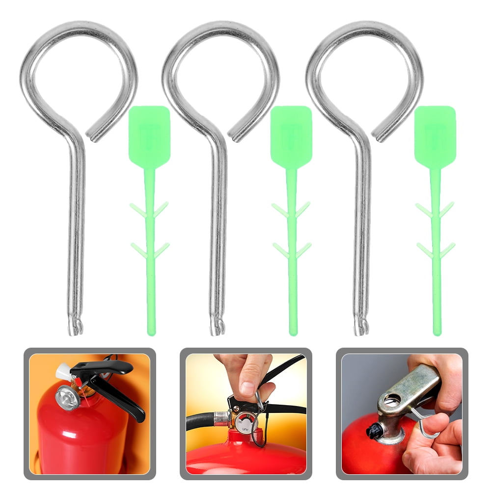 FRCOLOR 1 Set Fire Extinguisher Lock Pins Replacement Fire Safety Pull Pins Fire Equipment ...
