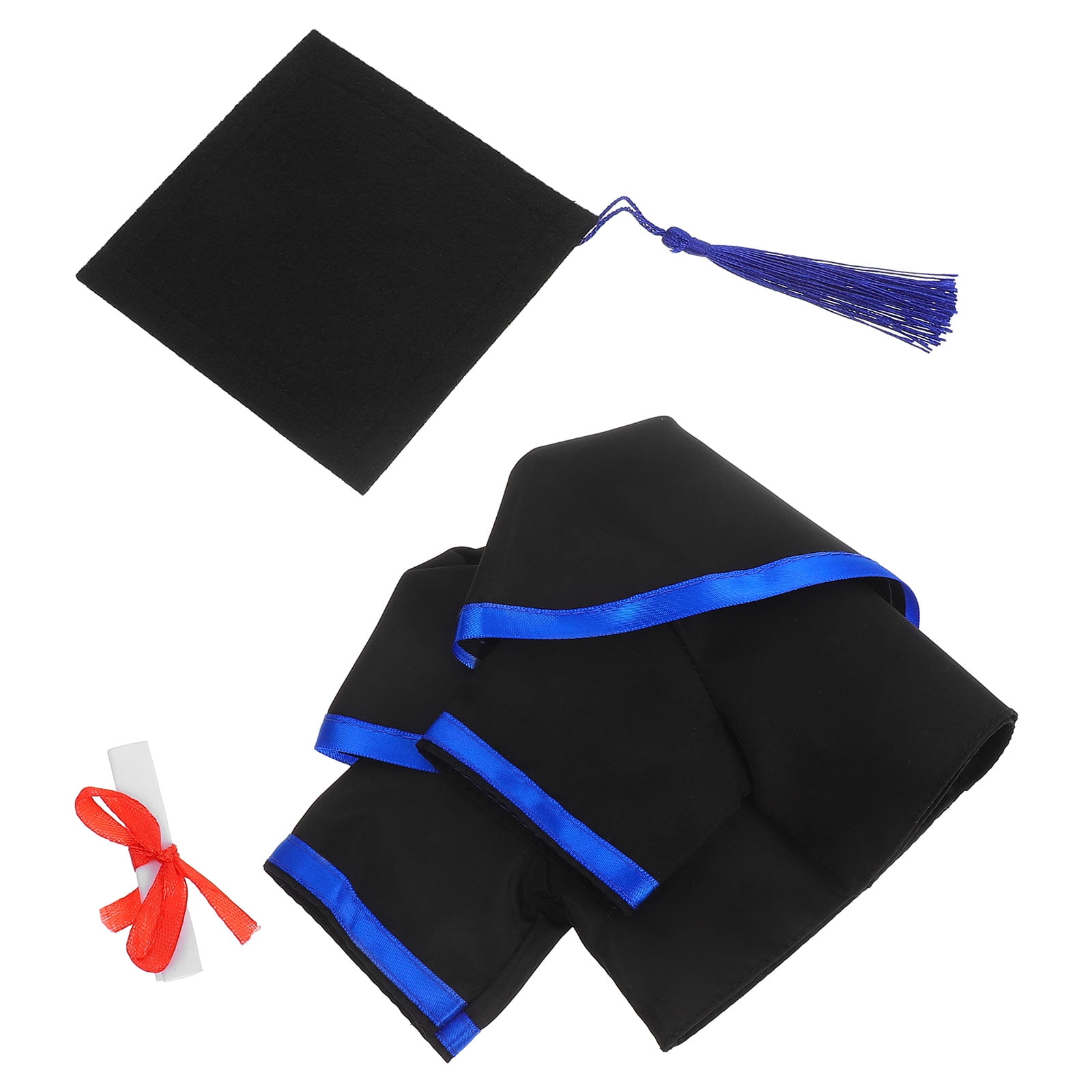 FRCOLOR 1 Set Graduation Doll Outfit Plush Bear Dolls Diploma Doll Cap ...