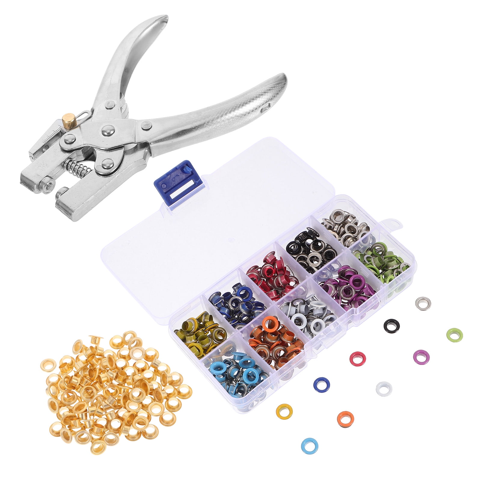 FRCOLOR 1 Set Grommet Eyelet Plier Tool With Storage Box Handheld ...