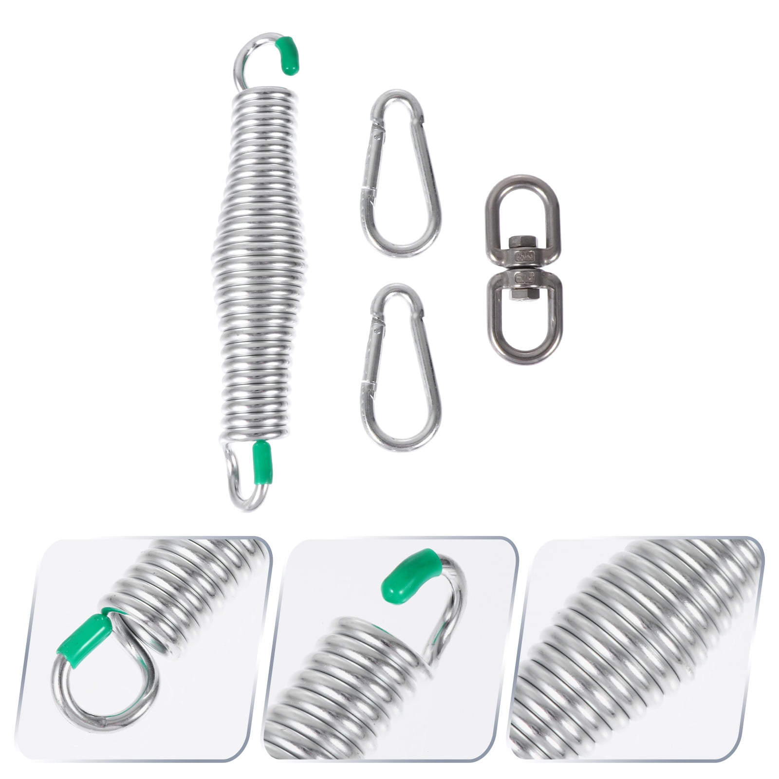 FRCOLOR 1 Set Hammock Chair Hanging Swing Spring Heavy Duty Steel Swing ...