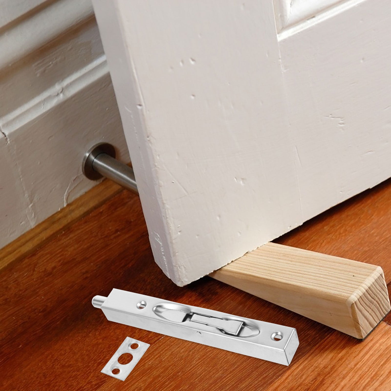 FRCOLOR 1 Set Hidden Latch Bolt Stainless Steel Security Door Bolt ...