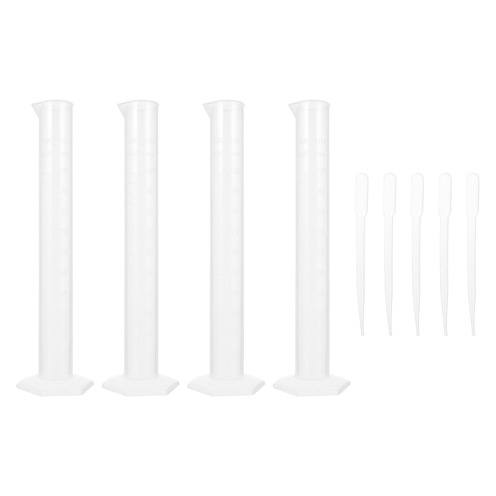 FRCOLOR 1 Set Laboratory Graduated Measuring Cylinders 100ml Platsic ...