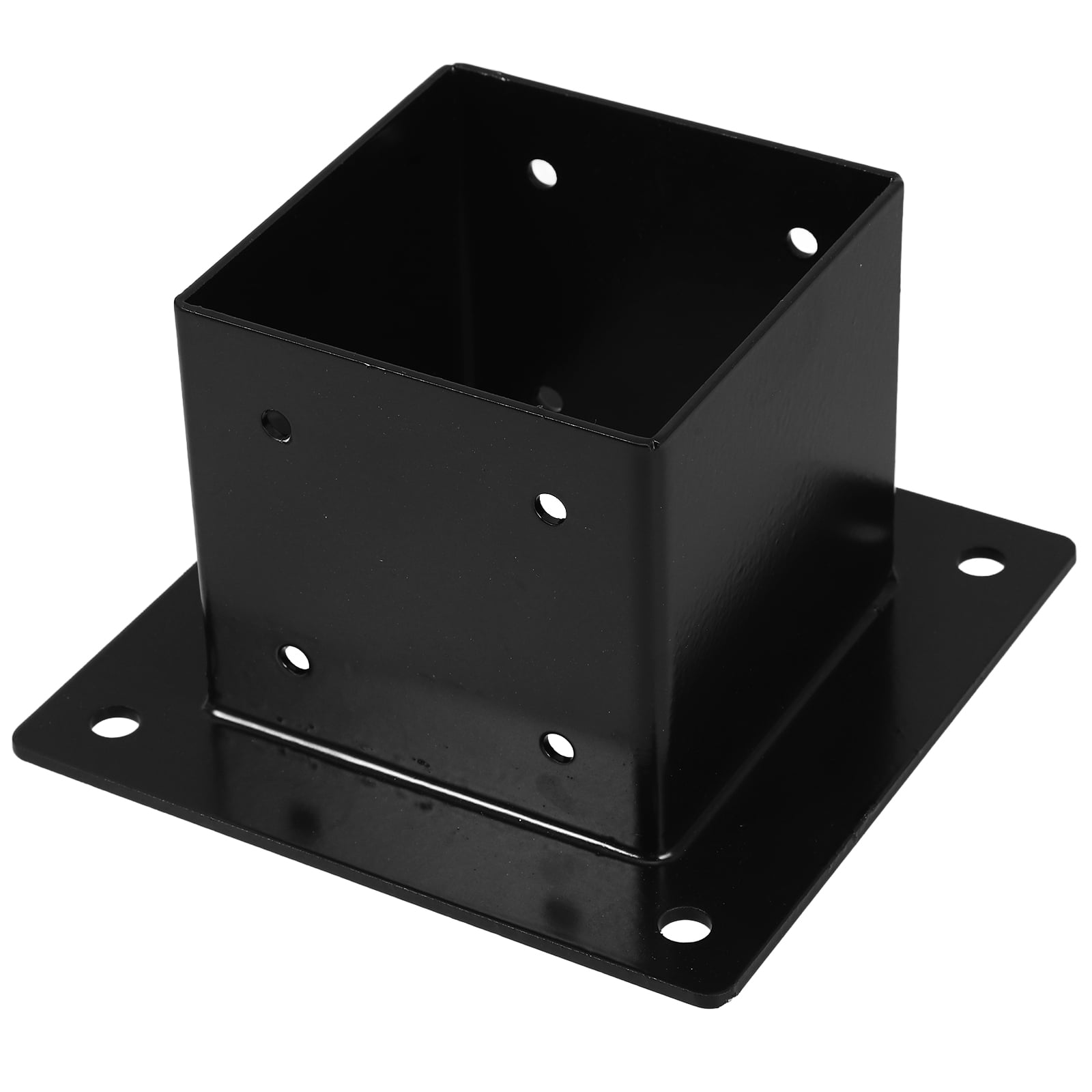 FRCOLOR 1 Set Metal Post Bracket Iron Support Post Base Metal Railing ...