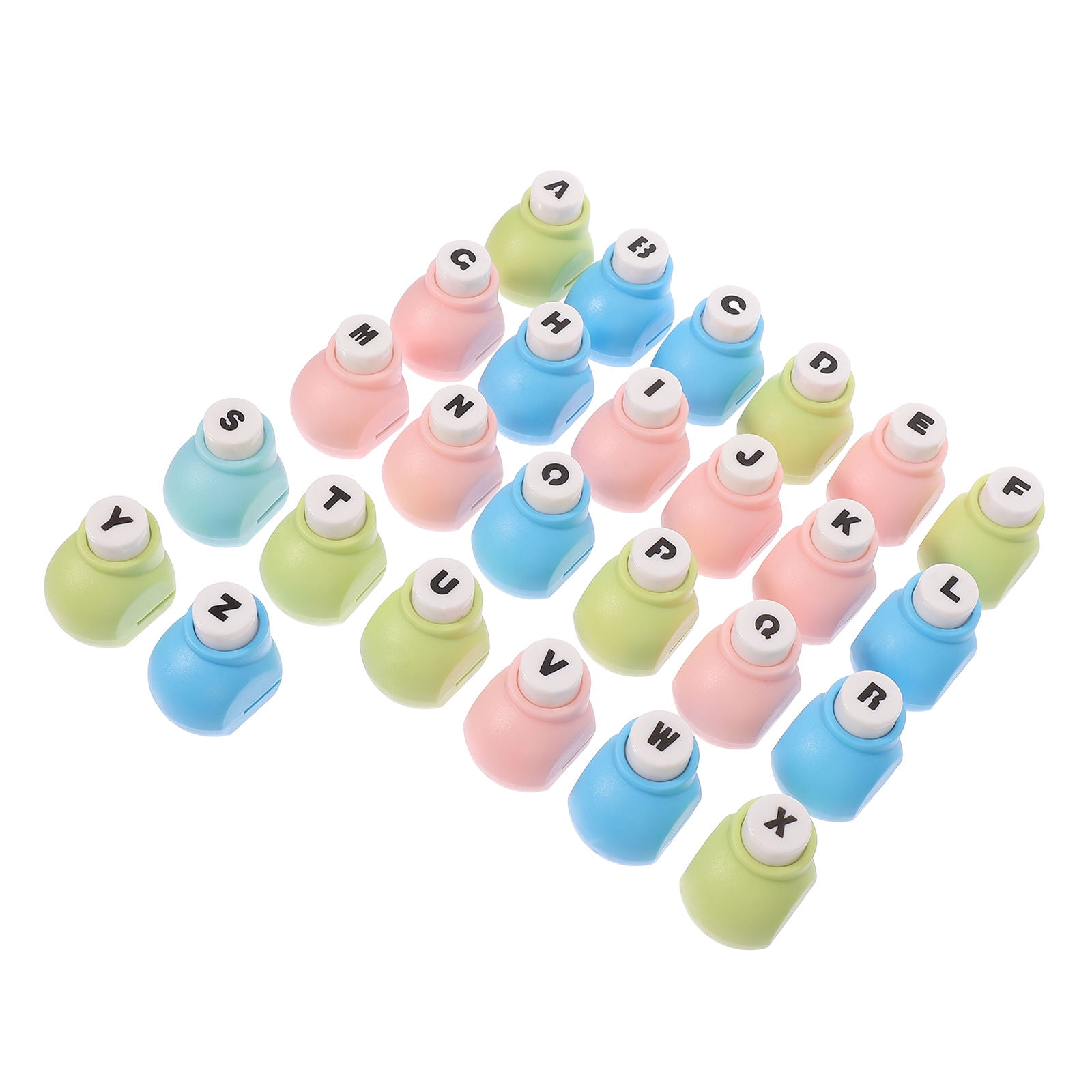 FRCOLOR 1 Set Mini Craft Punch Alphabet Set Versatile Paper Puncher For ...