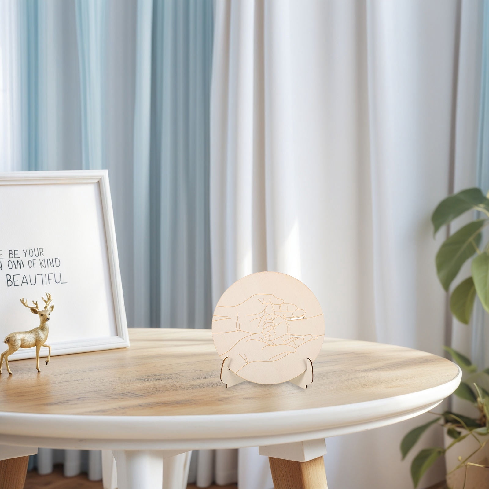 FRCOLOR 1 Set Of Newborn Birth Announcement Board Wooden Baby ...