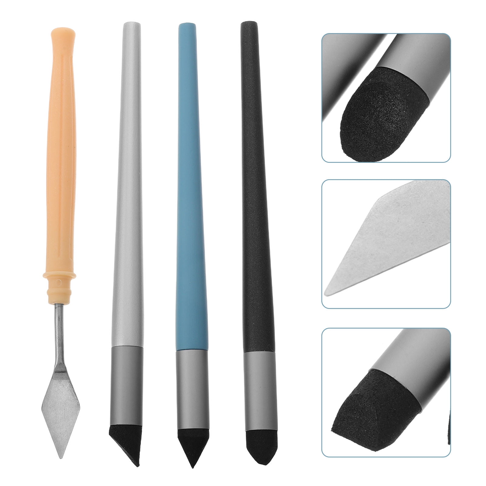 FRCOLOR 1 Set Oil Pastel Blending Sponge Pen Scraper with Rubbing ...