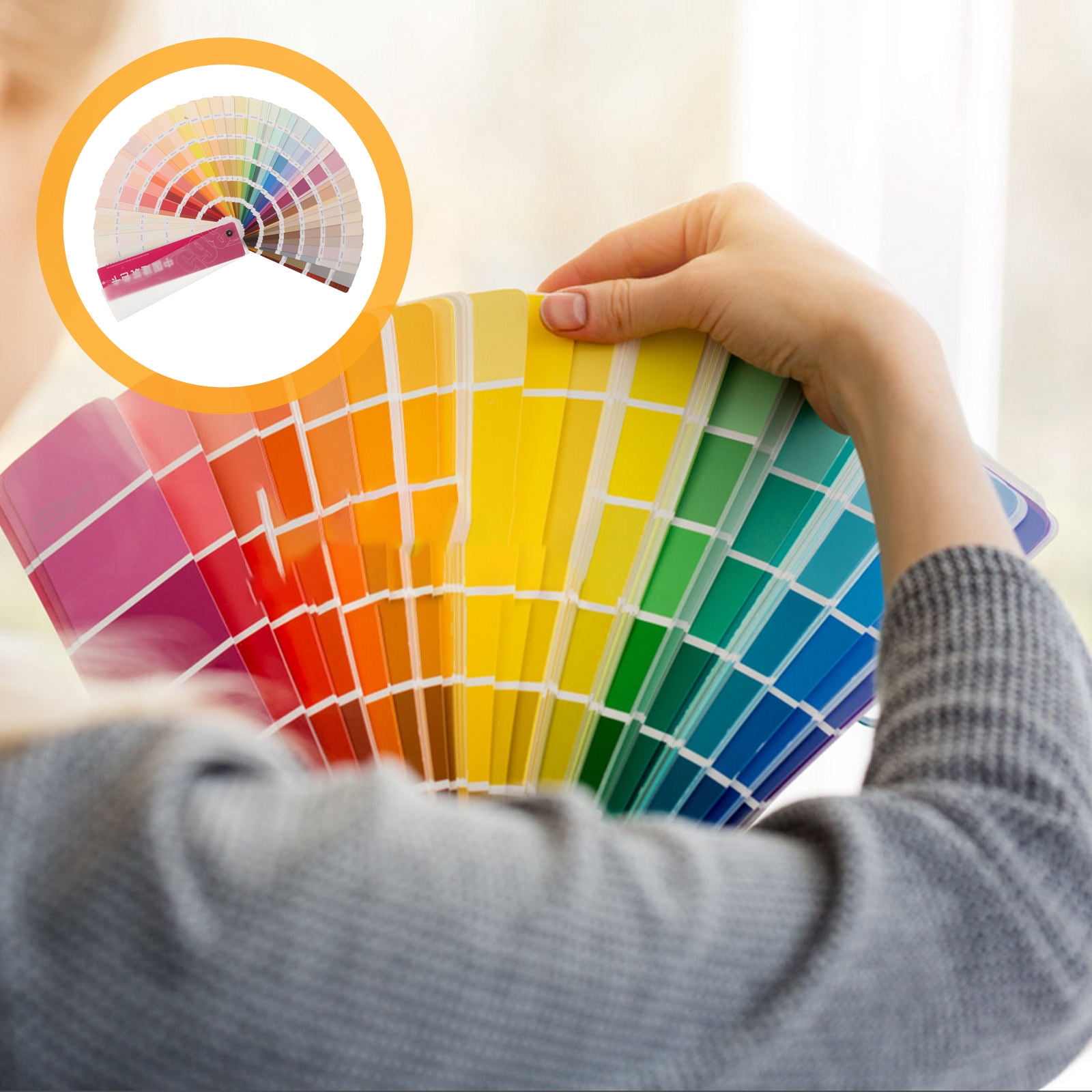 FRCOLOR 1 Set Paint Colors Sample Cards for Architecture with Color Contrast Sheets and Paint ...