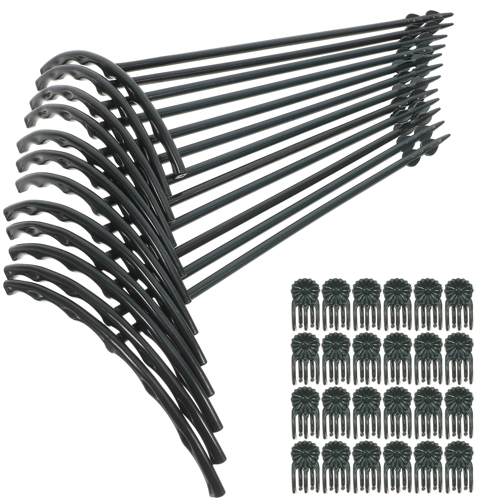 FRCOLOR 1 Set Plants Support Stakes With Clips Stem Support Pole Orchid ...