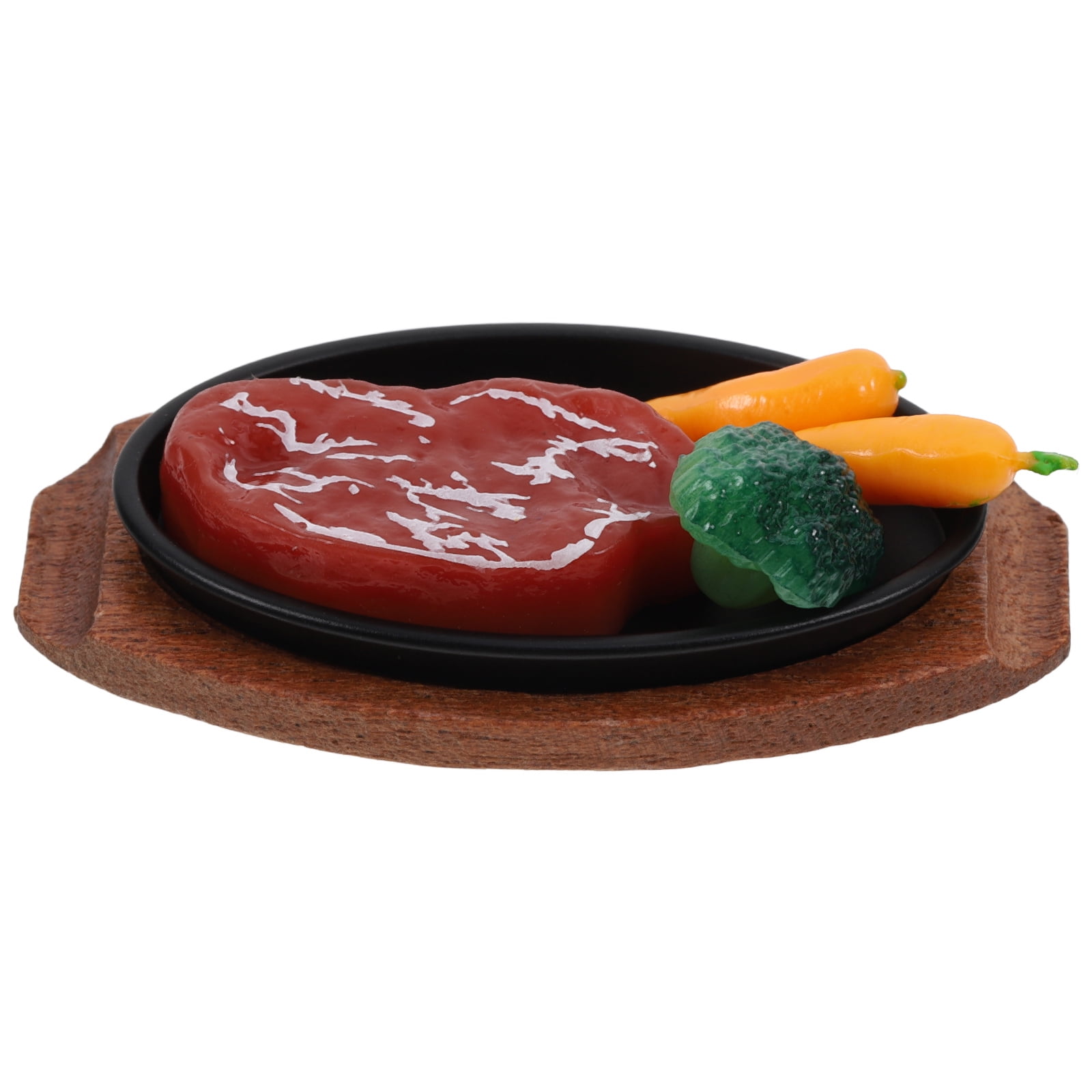 FRCOLOR Realistic Pretend Play Food Set with Assorted Color Steak Decor ...
