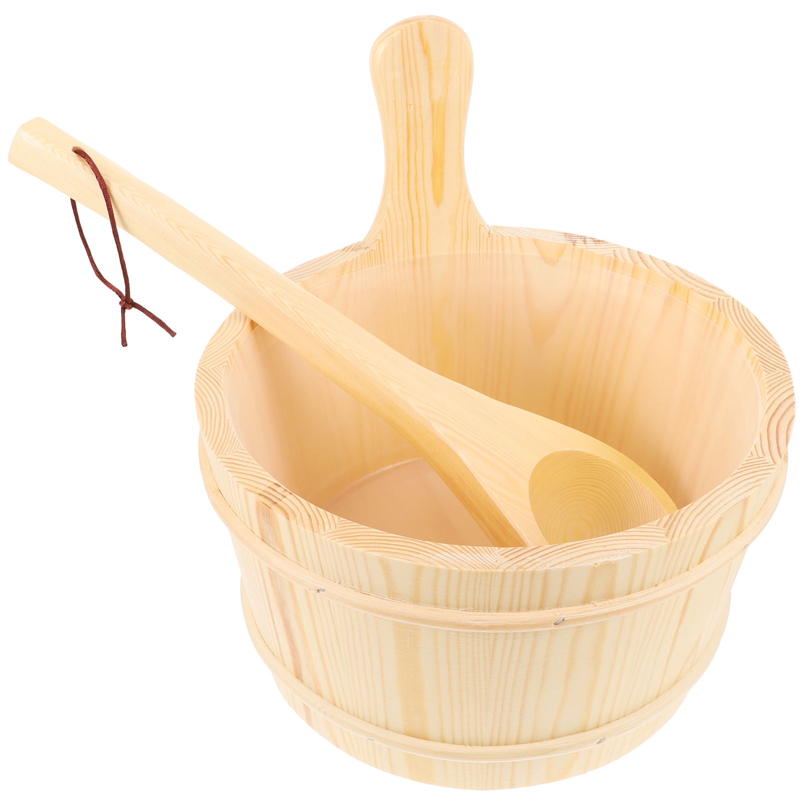 FRCOLOR 1 Set Sauna Accessory Wooden Bucket Wooden Barrel For Home ...